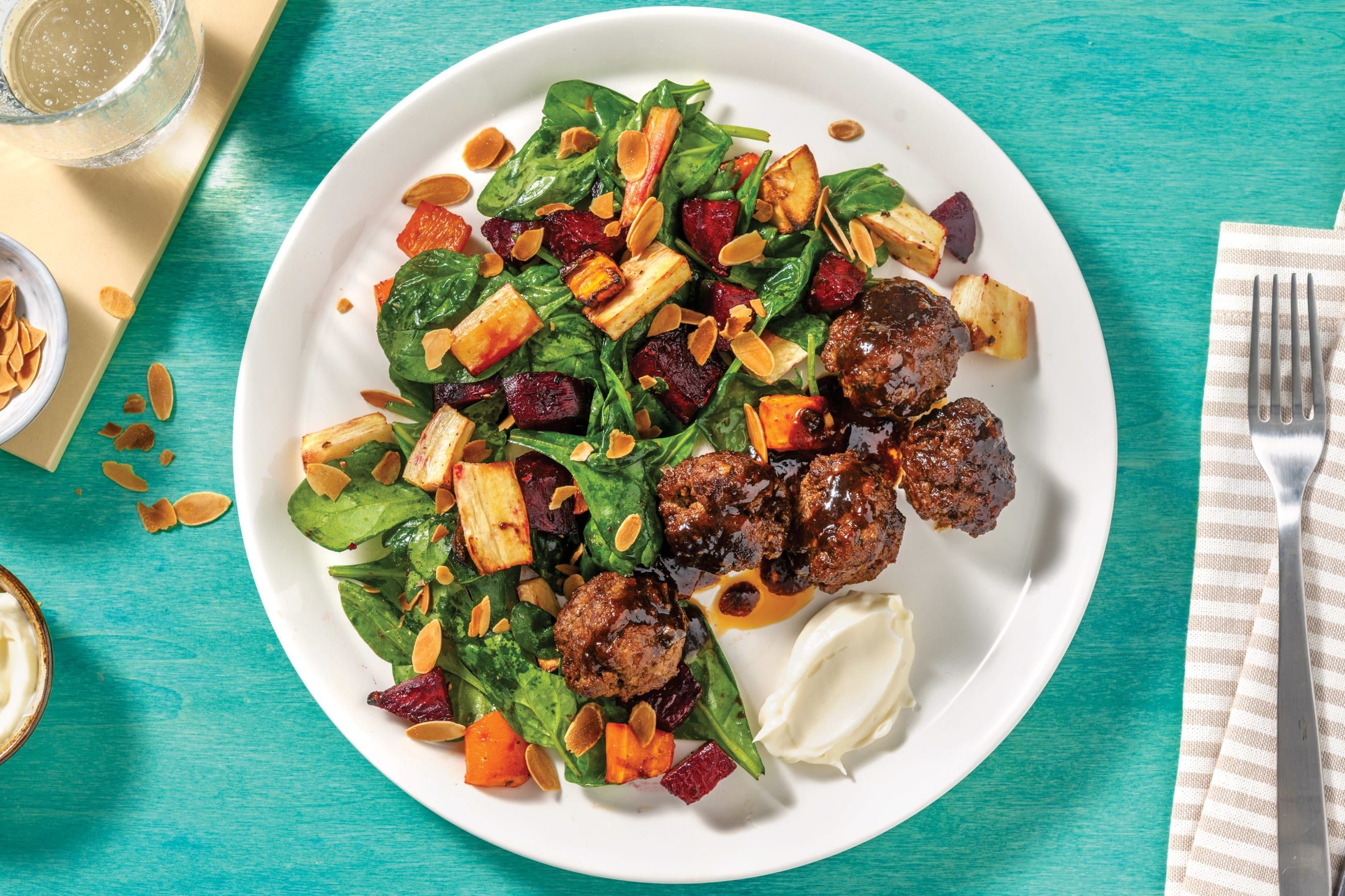 BBQ-Glazed Lamb Meatballs Recipe | HelloFresh