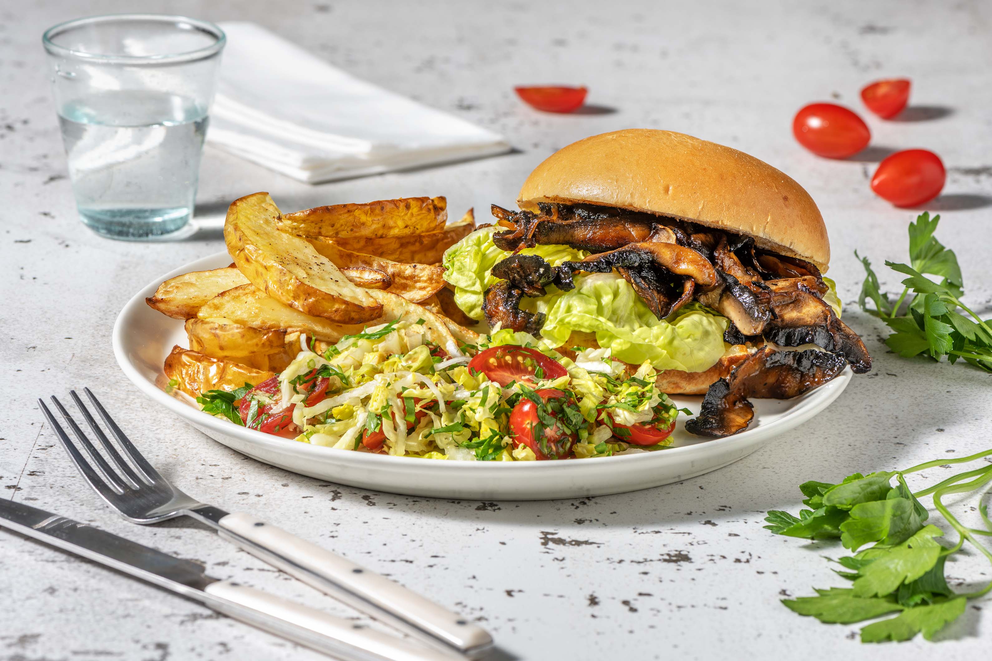 BBQ Mushrooms in a Bun Recipe | HelloFresh