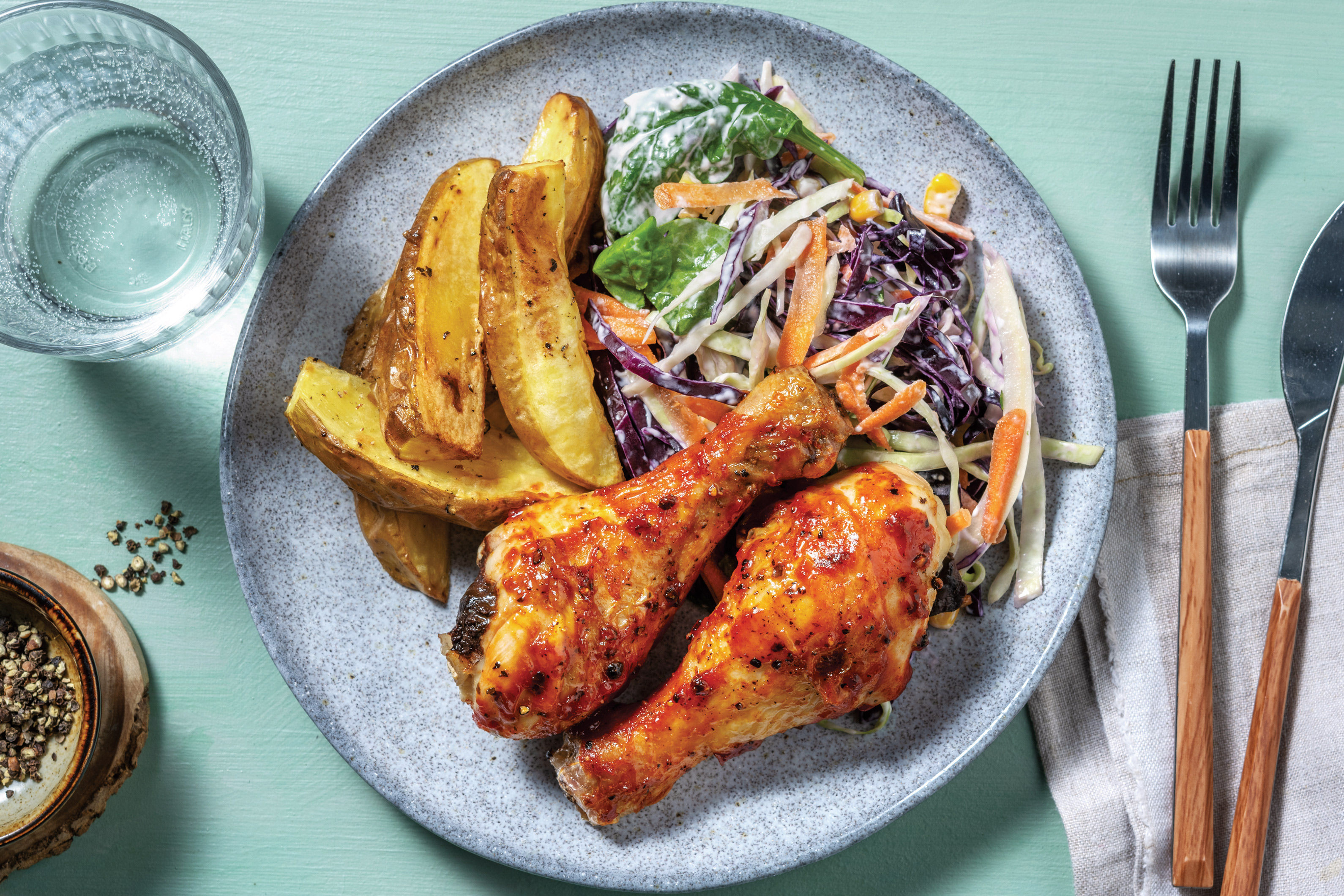 Easy BBQ & Sriracha Chicken Drumsticks Recipe | HelloFresh