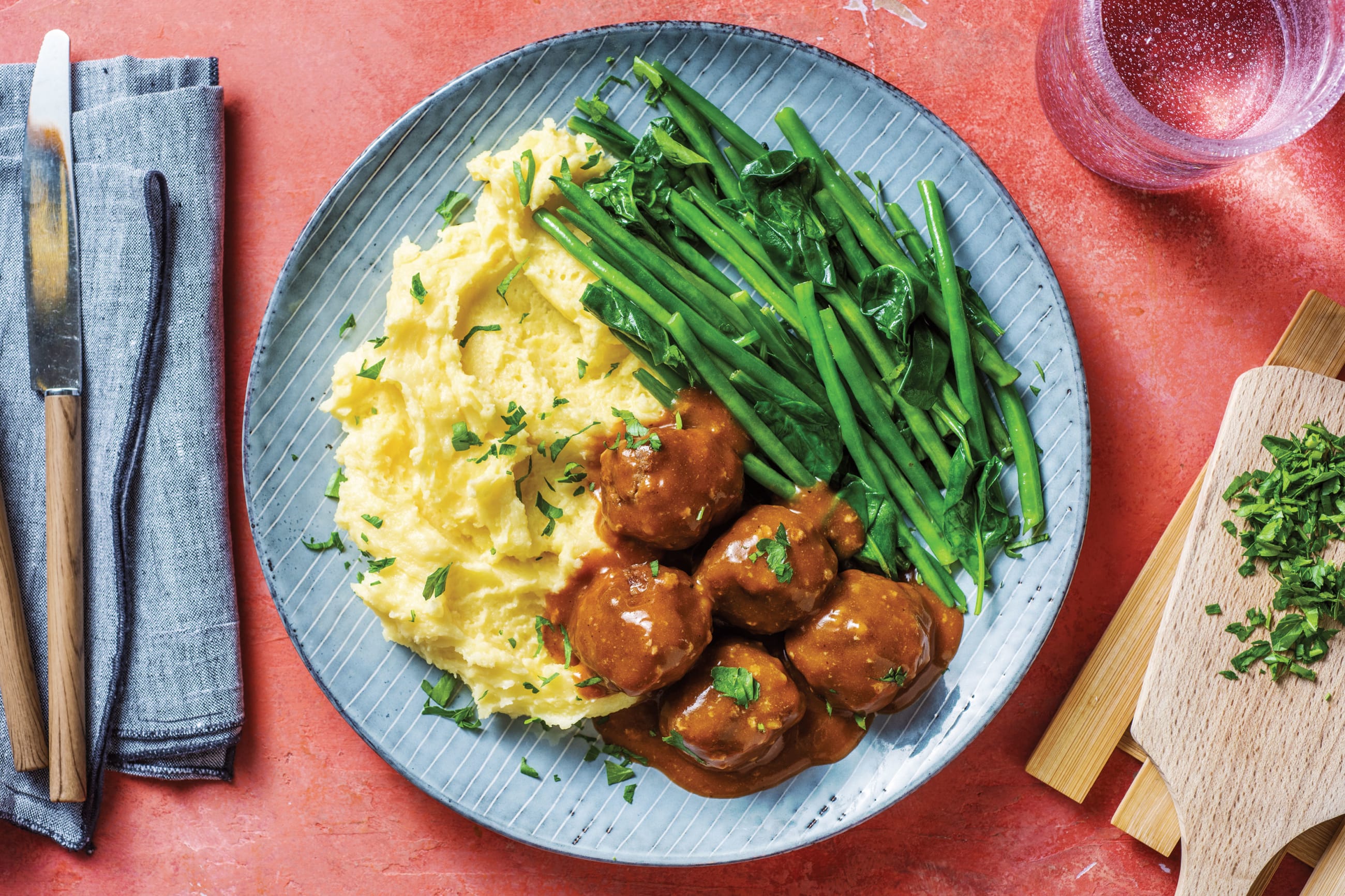BBQ-Glazed Beef "Funny Face" Meatballs Recipe | HelloFresh
