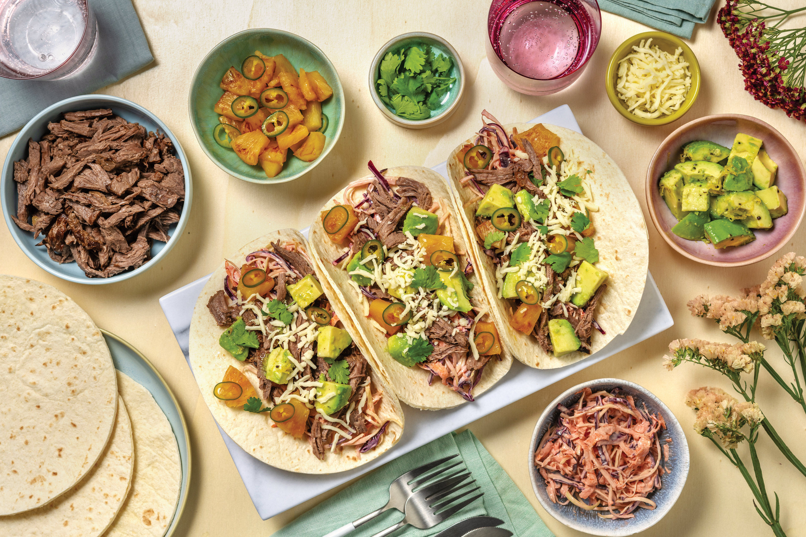 Loaded Beef Brisket Tacos Recipe | HelloFresh