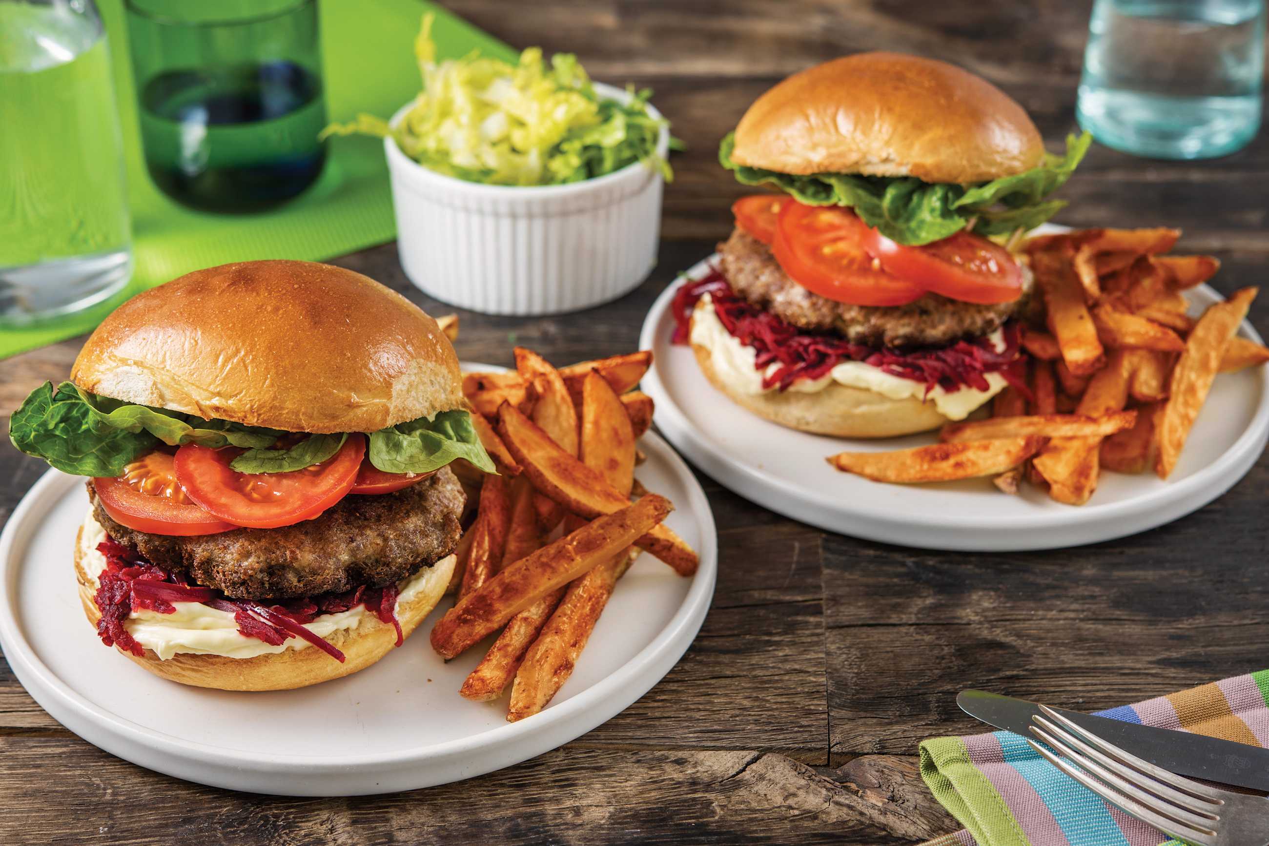 Honey Mustard Beef Burgers Recipe | HelloFresh