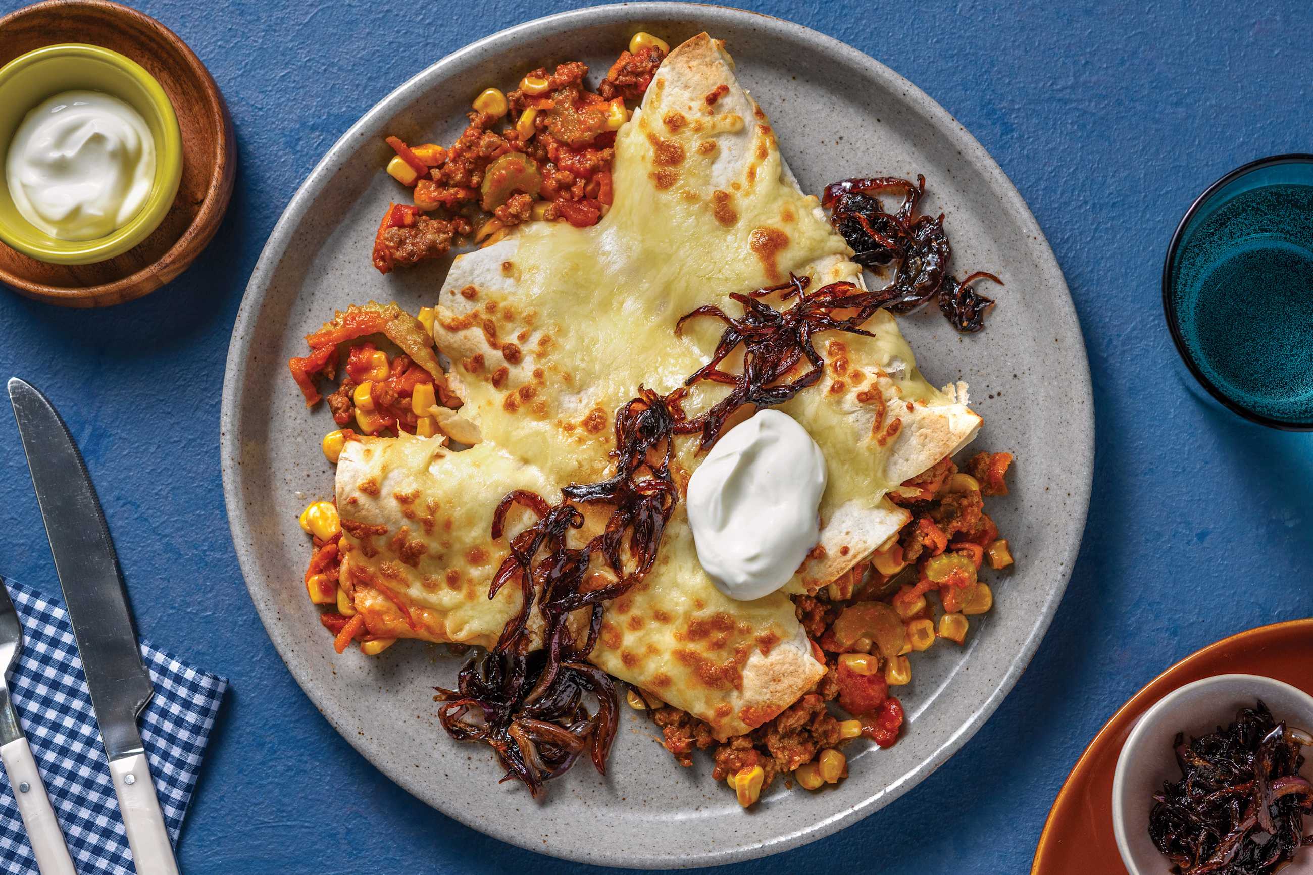 Beef Cheeseburger Enchiladas Recipe | HelloFresh