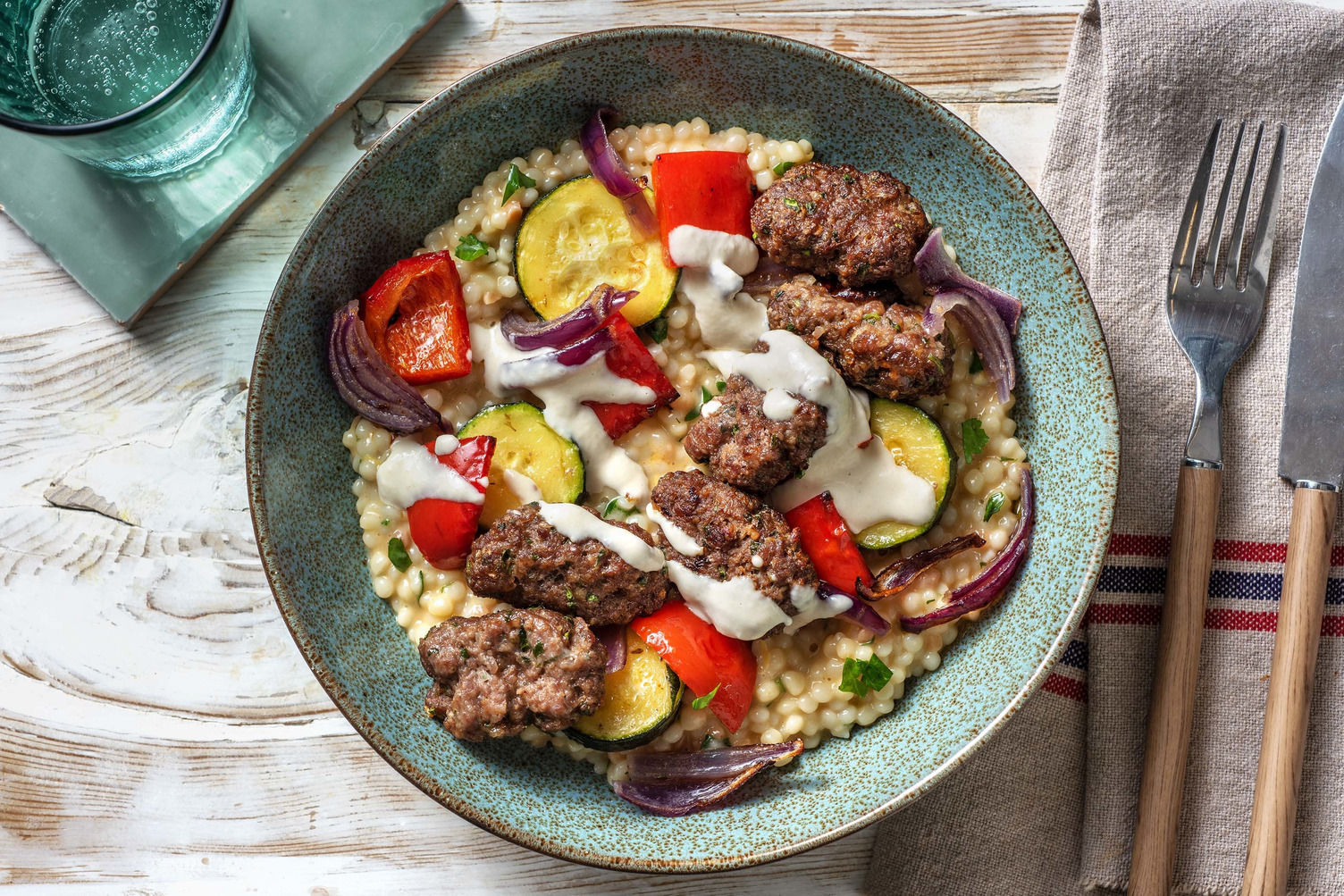 Beef Kofta Tray Bake THIS IS A TEST RECIPE Recipe | HelloFresh