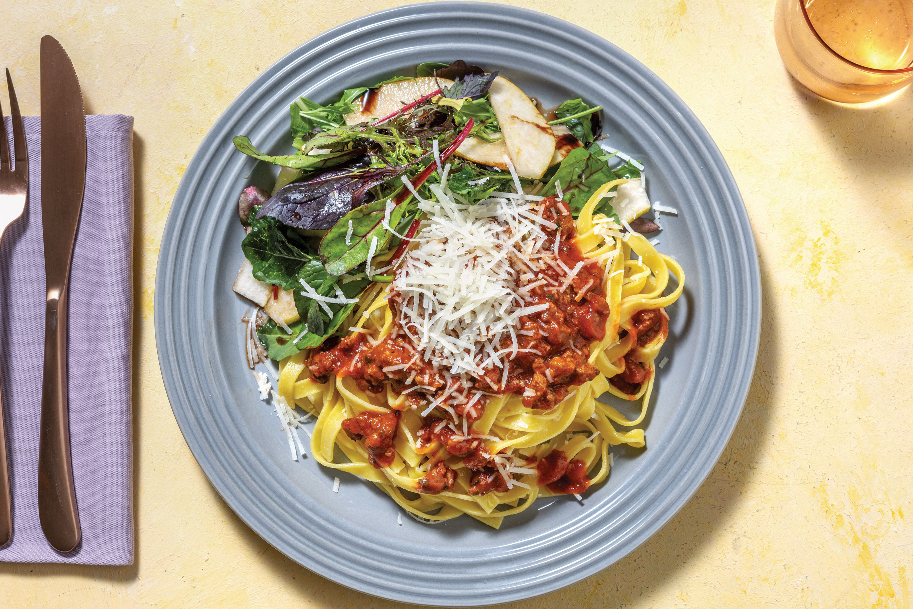 Beef & Sugo Sauce with Fresh Fettuccine & Parmesan Recipe | HelloFresh