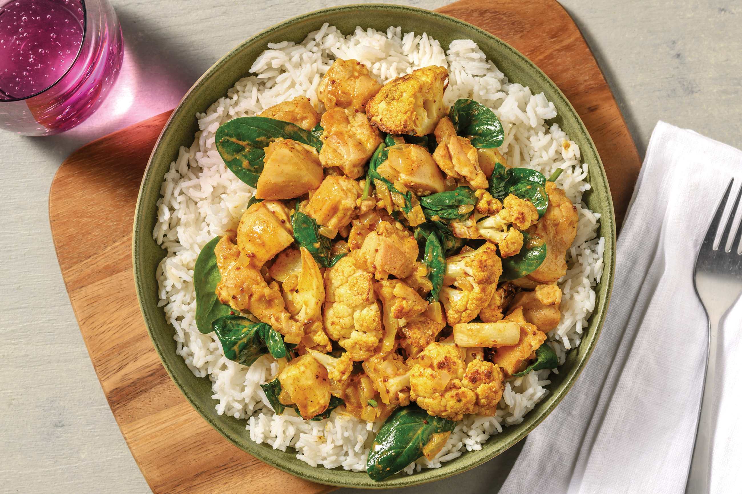 Bengal Chicken & Roasted Cauliflower Curry Recipe | HelloFresh