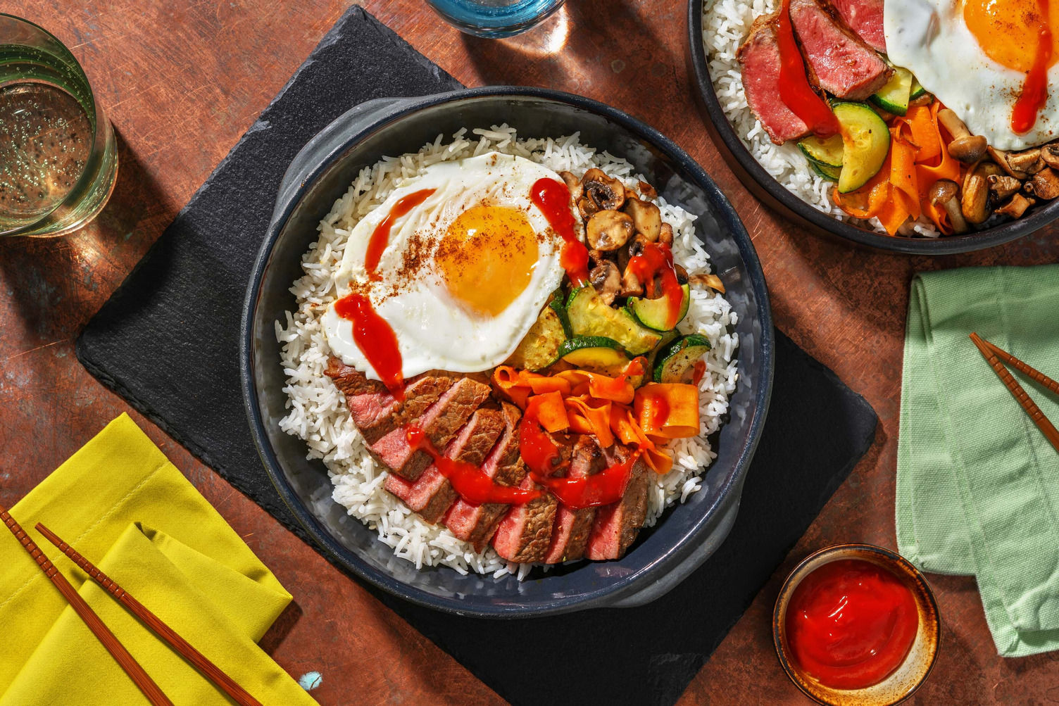 Bibimbap met kimchisaus Recept | HelloFresh