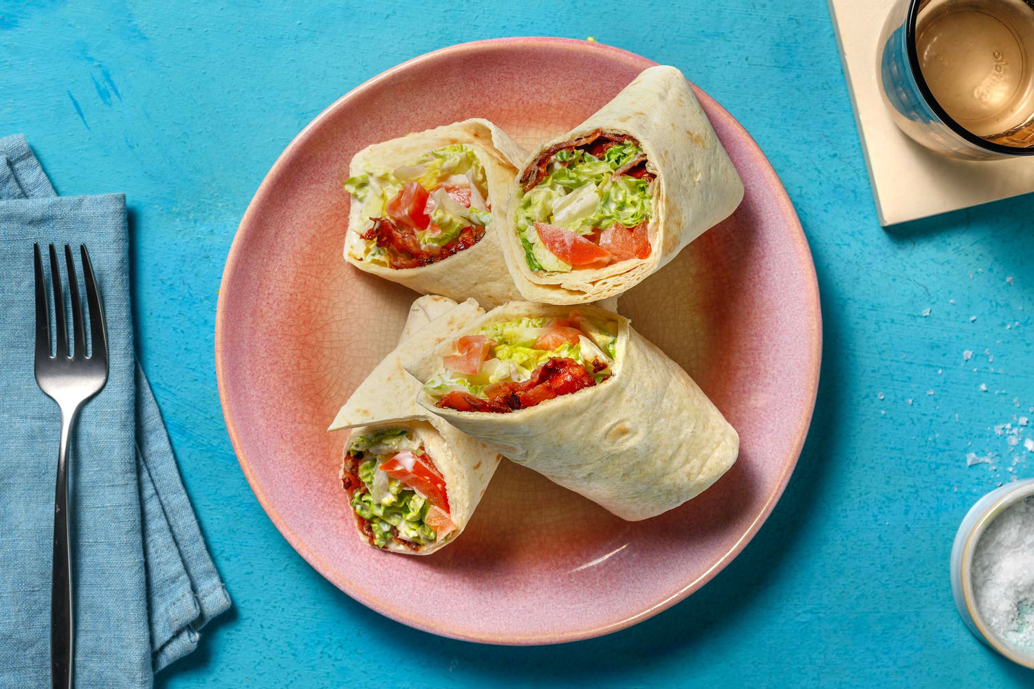 BLT Wrap mit karamellisiertem Speck Rezept | HelloFresh