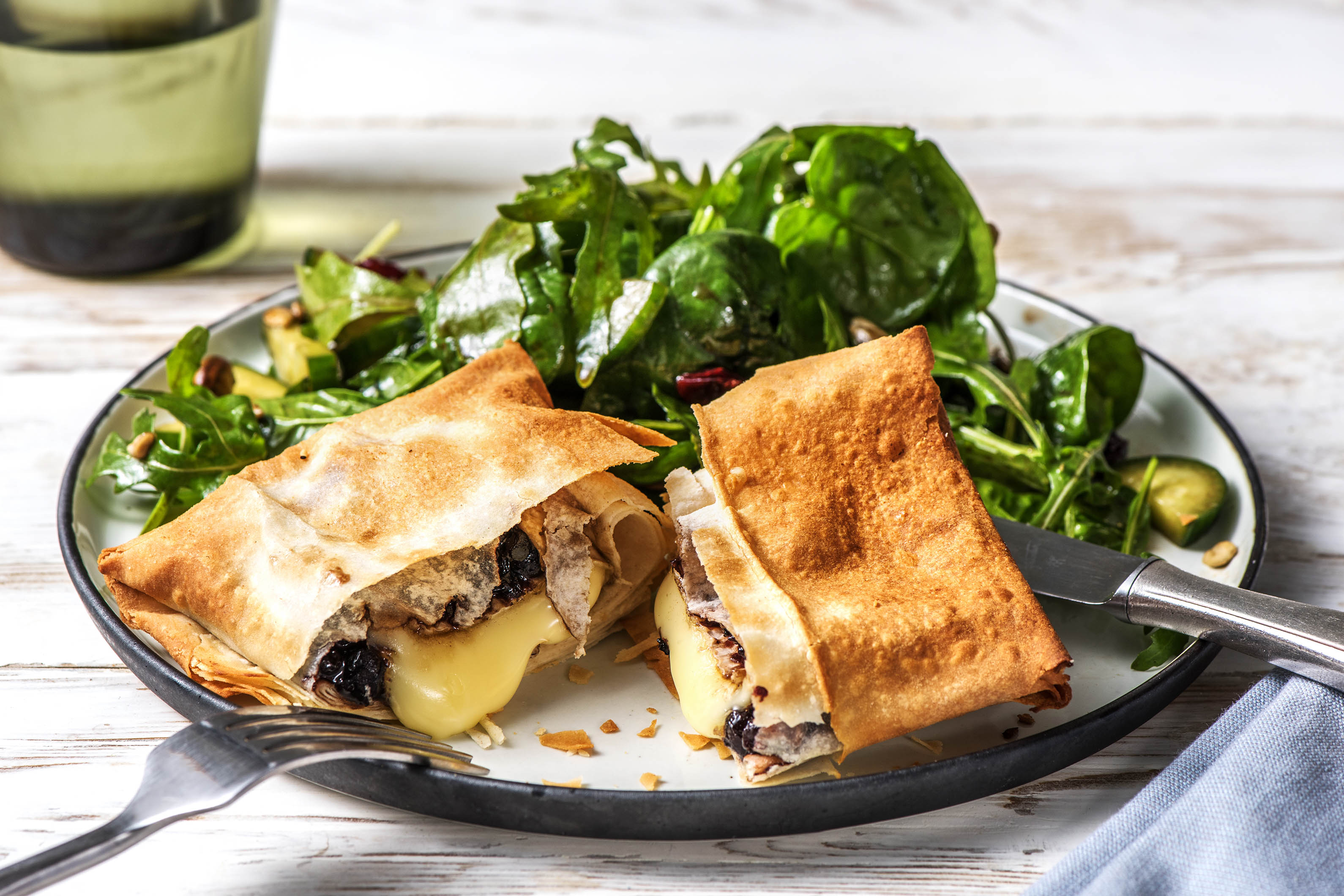 Blueberry-Balsamic Baked Brie in Phyllo Recipe | HelloFresh