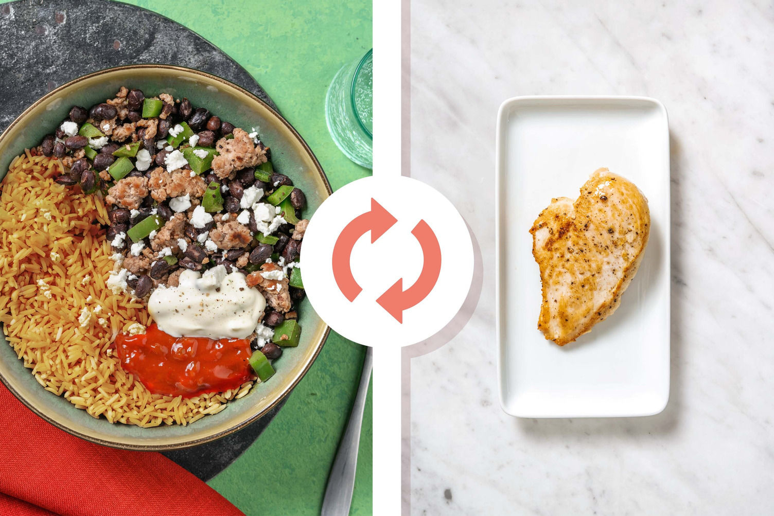 Chicken Breasts and Poblano Bowls Recipe | HelloFresh