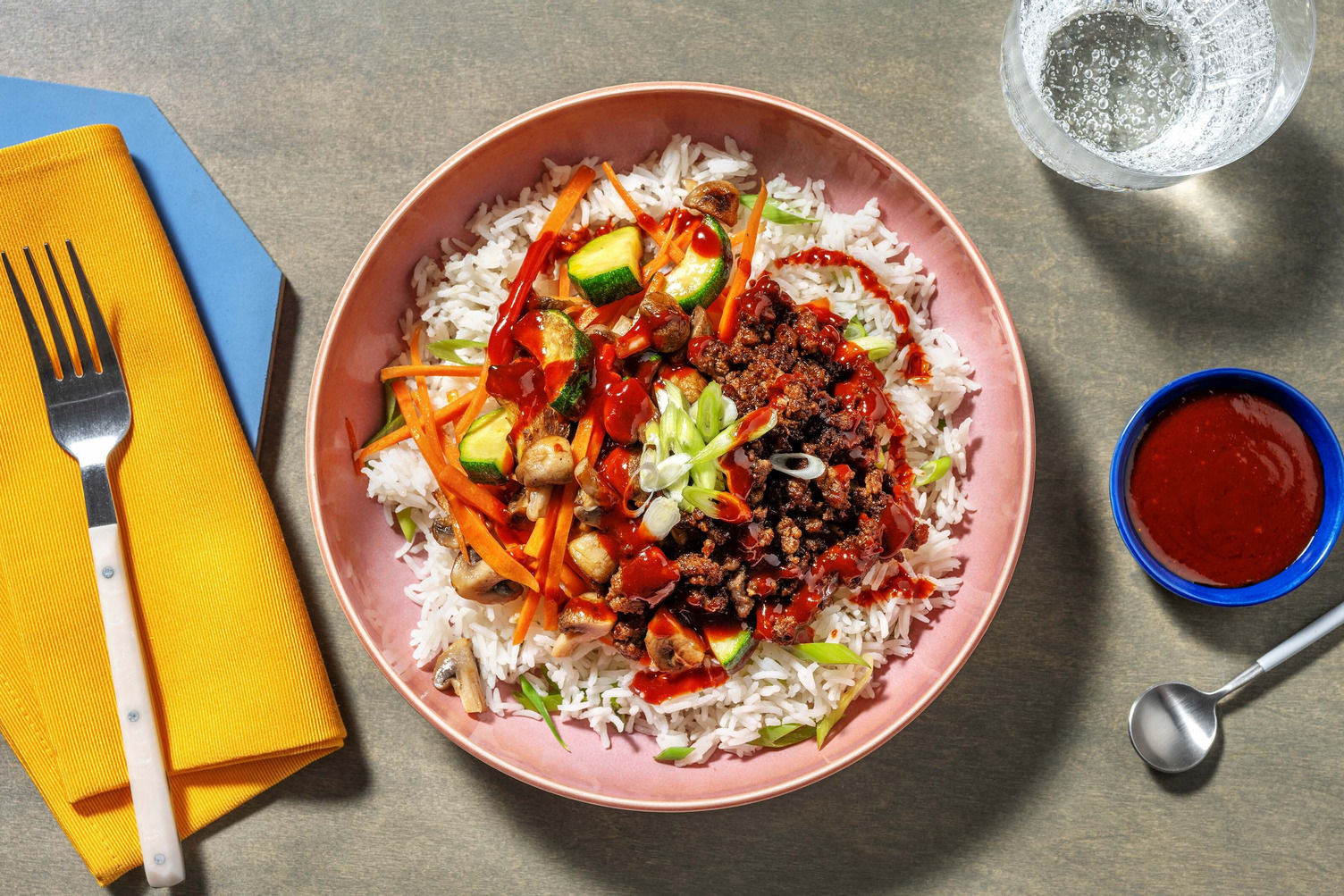 Bols de bœuf style bibimbap à la coréenne Recette | HelloFresh