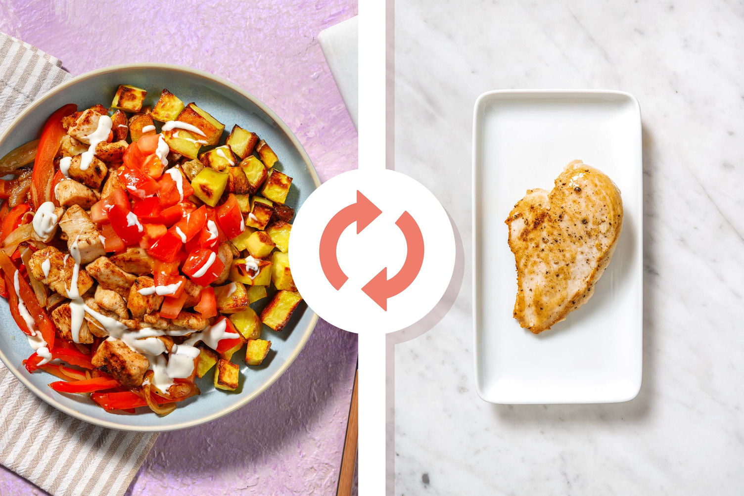 Tray Bake Shawarma Chicken Breasts Bowls Recipe | HelloFresh