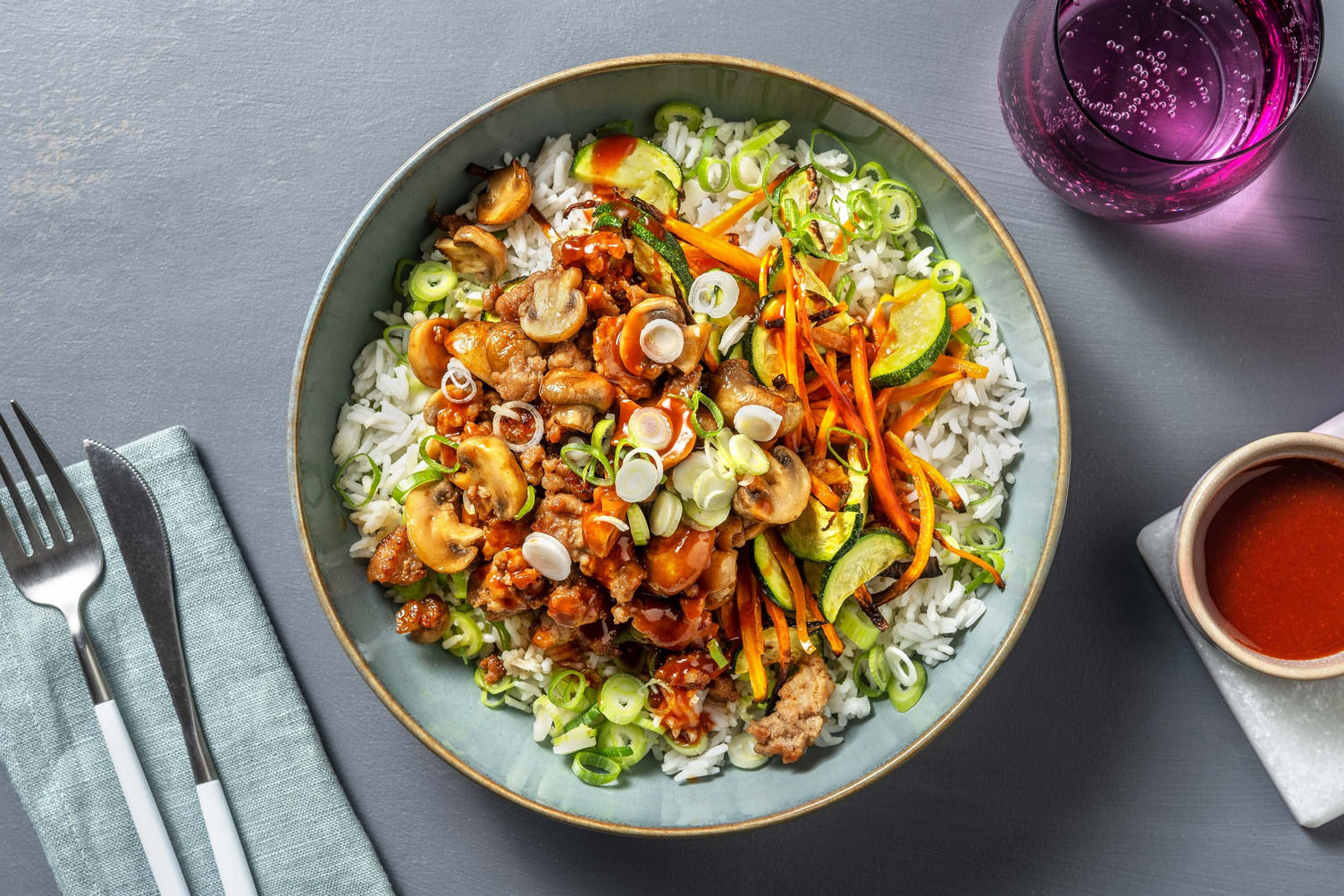 Bols de riz style bibimbap Recette | HelloFresh