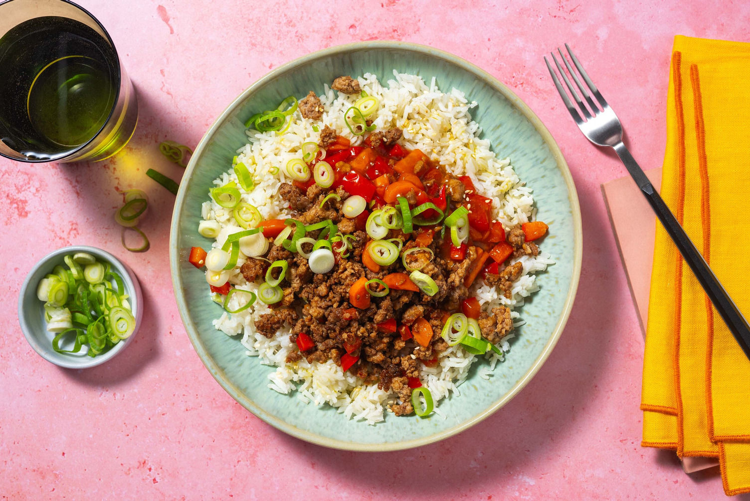 Savoury Sesame Beef and Pork Bowls Recipe | HelloFresh