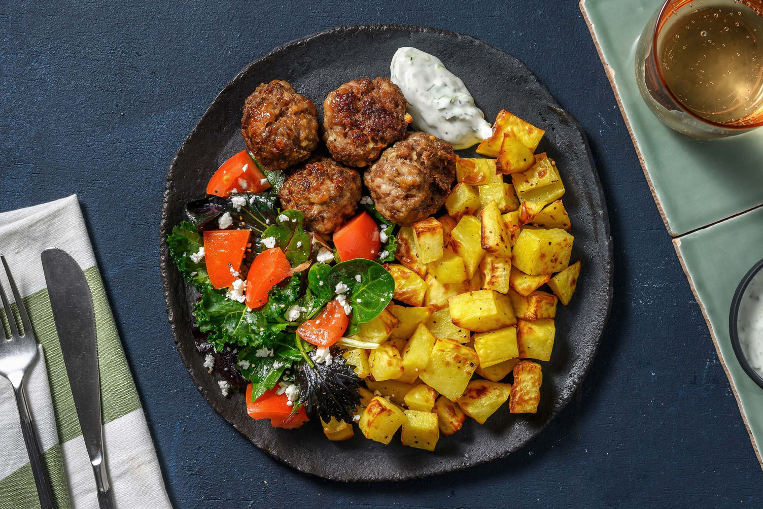 Boulettes de viande au feta à la grecque Recette | HelloFresh