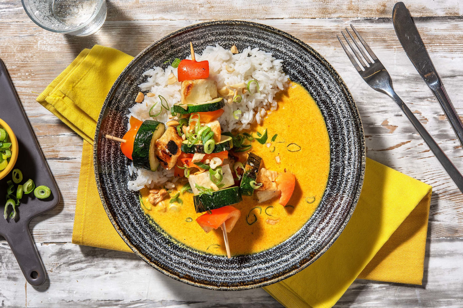 Bunte Halloumi-Gemüse-Spieße Rezept | HelloFresh