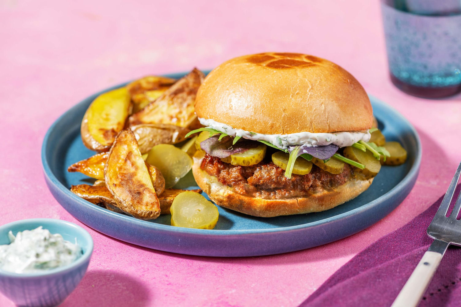 BBQ Ranch Burgers Recipe | HelloFresh