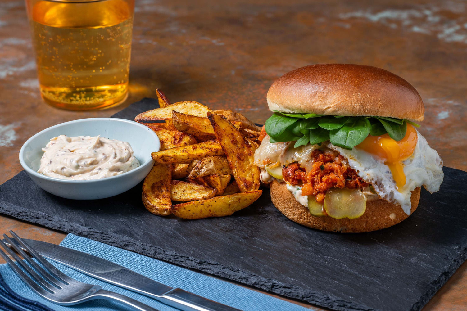 Bangin' Chorizo and Egg Breakfast Burger Recipe | HelloFresh