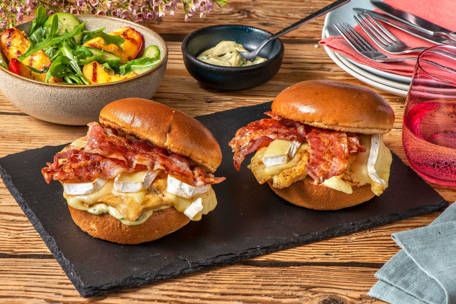 Summer Chicken Bacon Burger Recipe | HelloFresh