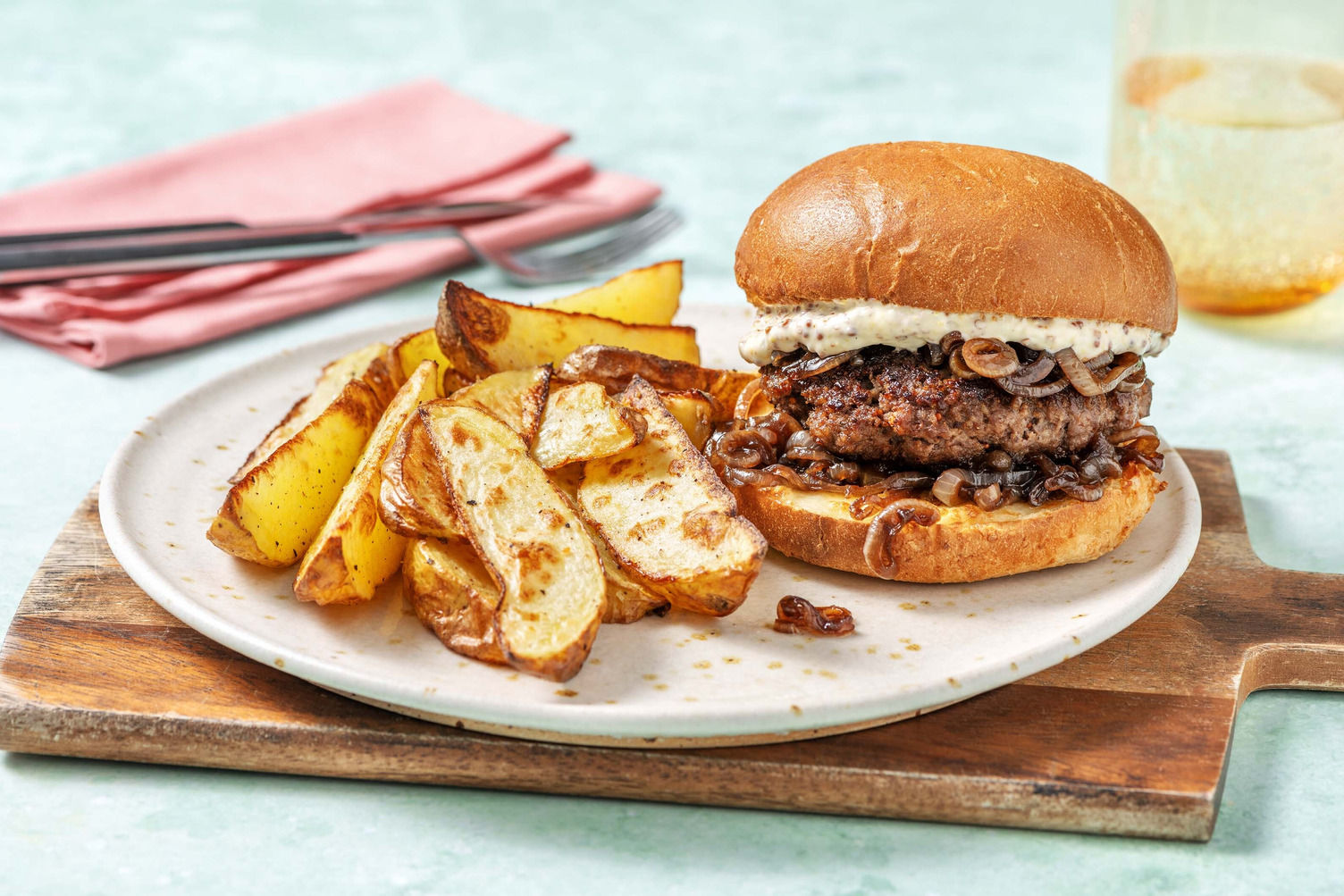 Retro Beyond Meat® Burgers Recipe | HelloFresh