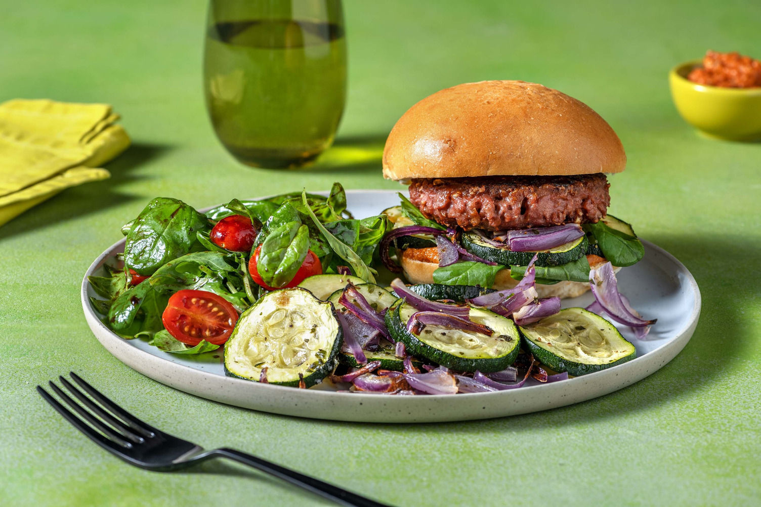 Antipasto Veggie Burger Recipe | HelloFresh
