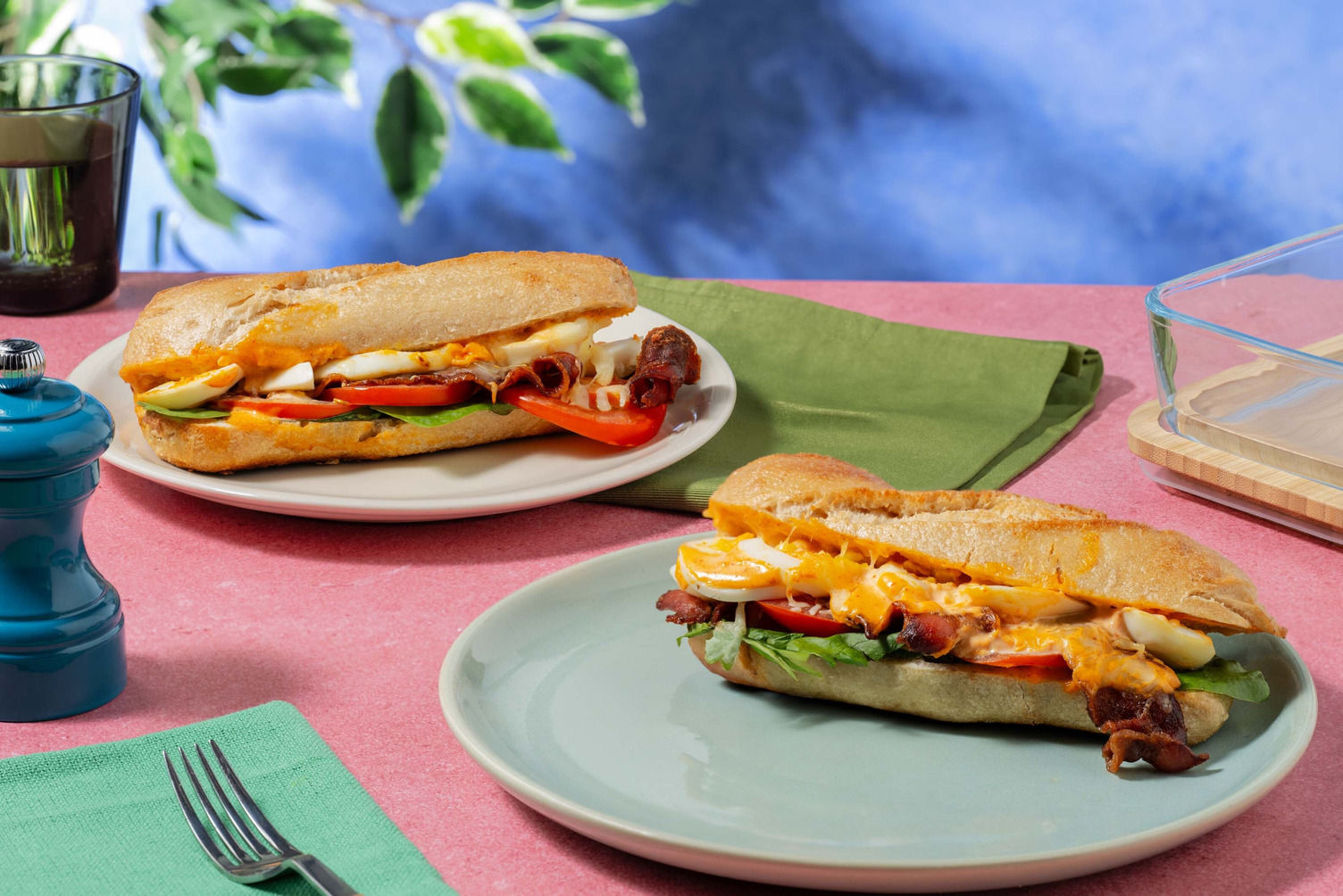 Paninis façon salade Cobb à la californienne Recette | HelloFresh