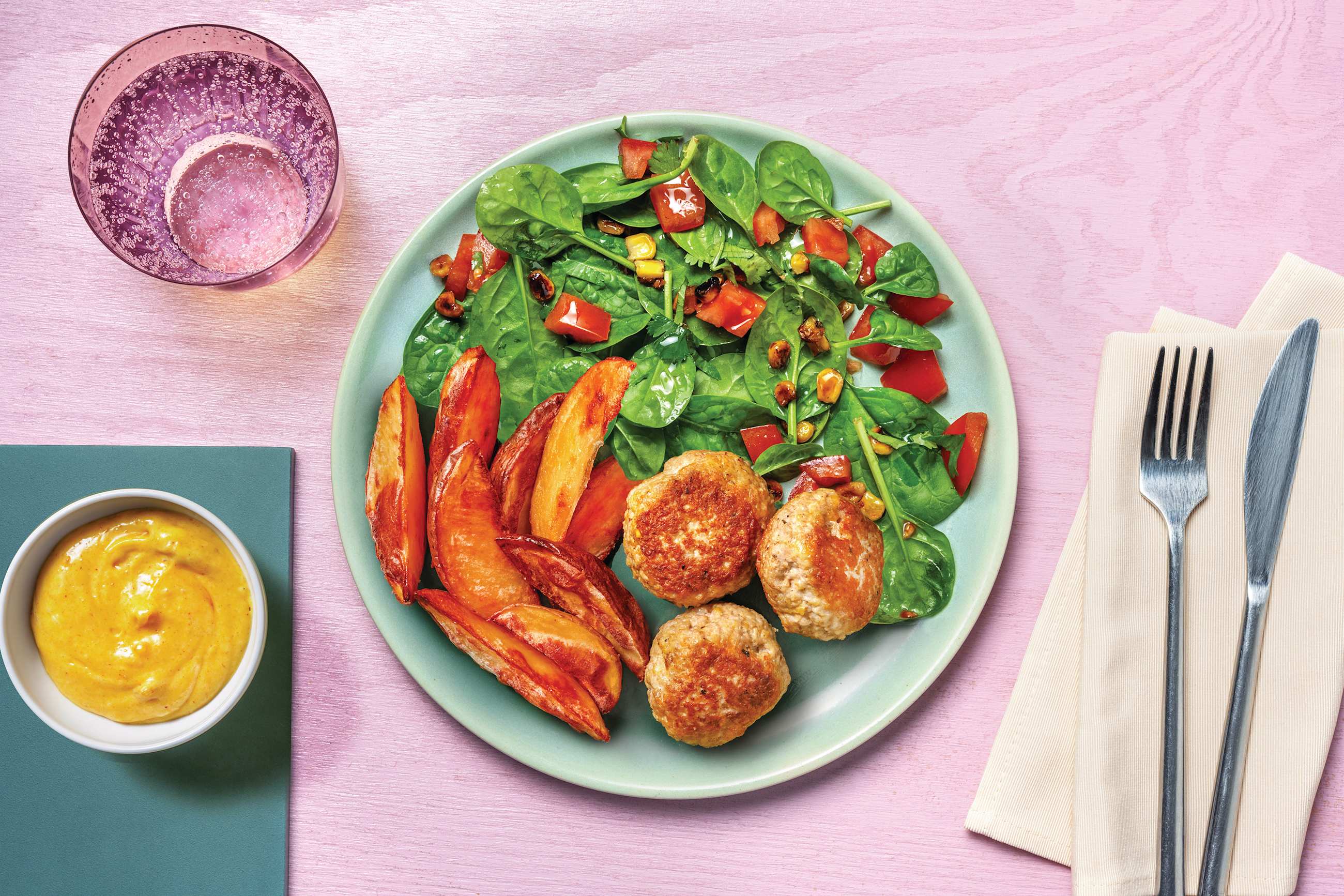 Caribbean-Spiced Pork Rissoles Recipe | HelloFresh