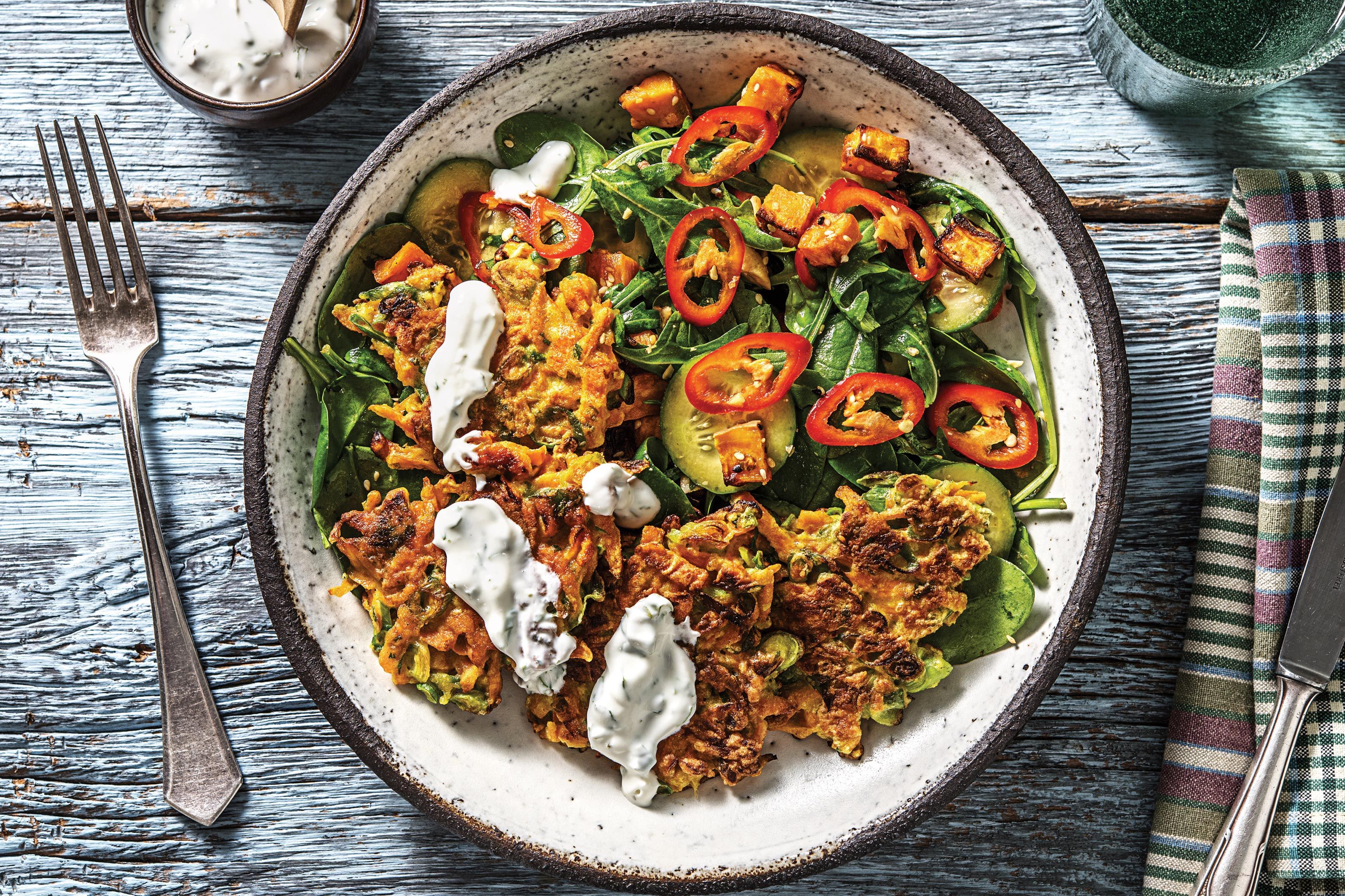 Carrot, Coriander & Ginger Fritters Recipe | HelloFresh