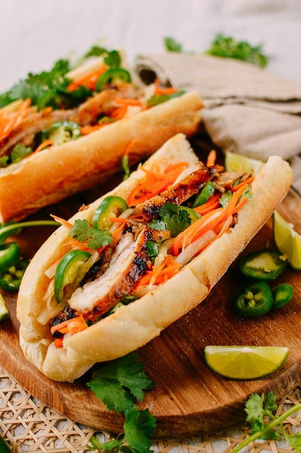 SuperQuick Grilled Chicken Bahn Mi-Style Sandwiches Recipe | HelloFresh