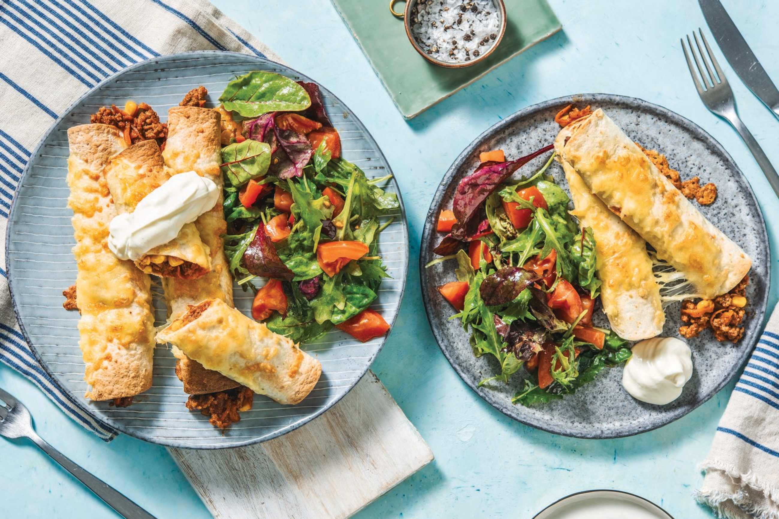 Cheat's Beef & Corn Enchiladas Recipe | HelloFresh