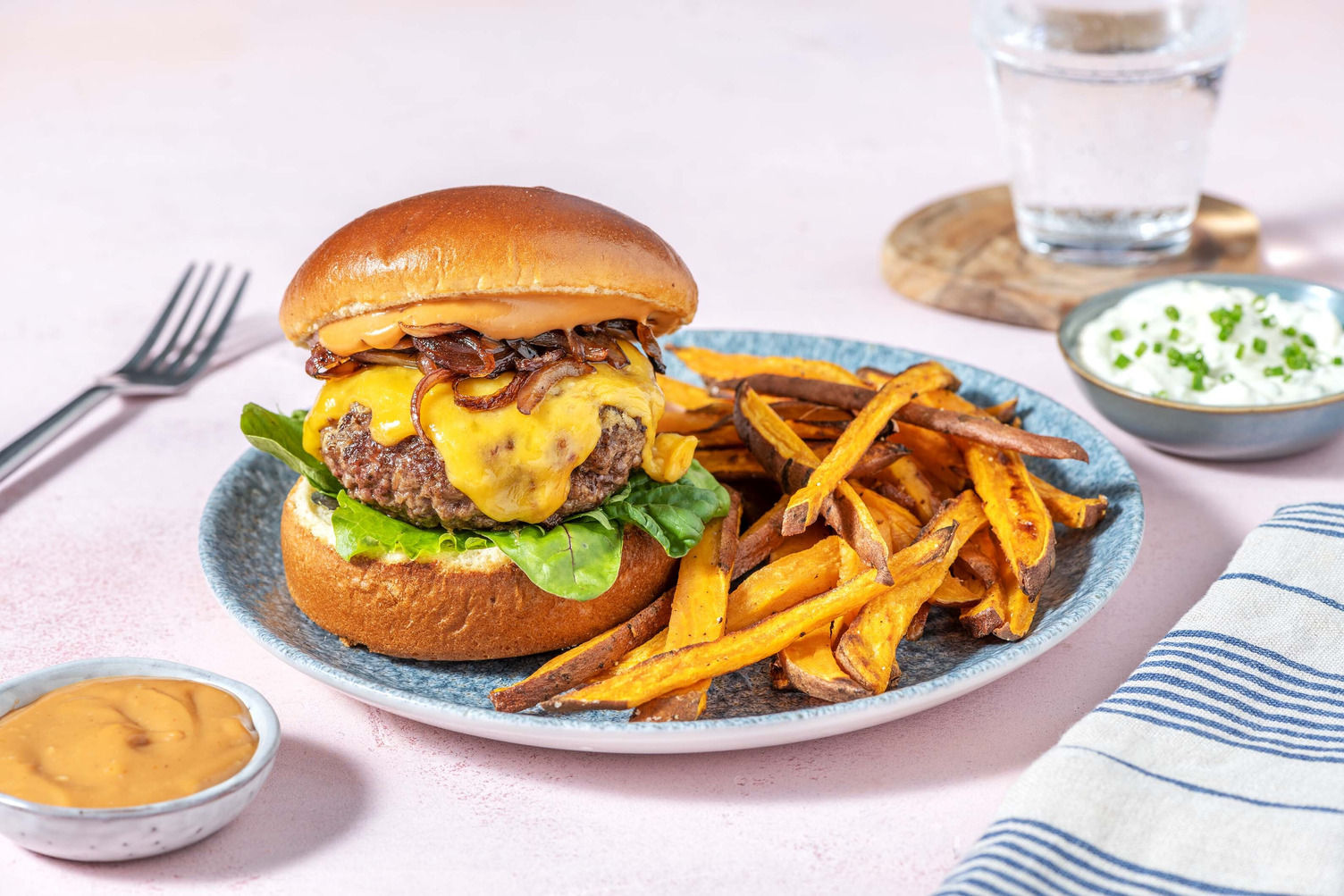 BBQ-Sauced Cheeseburger Recipe | HelloFresh