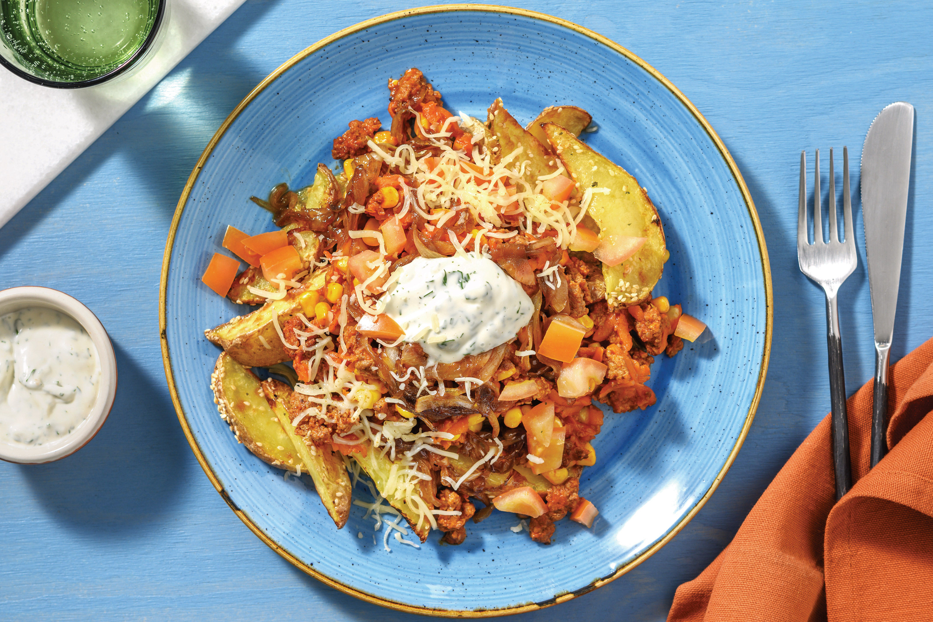 Cheeseburger-Style Beef Loaded Wedges Recipe | HelloFresh