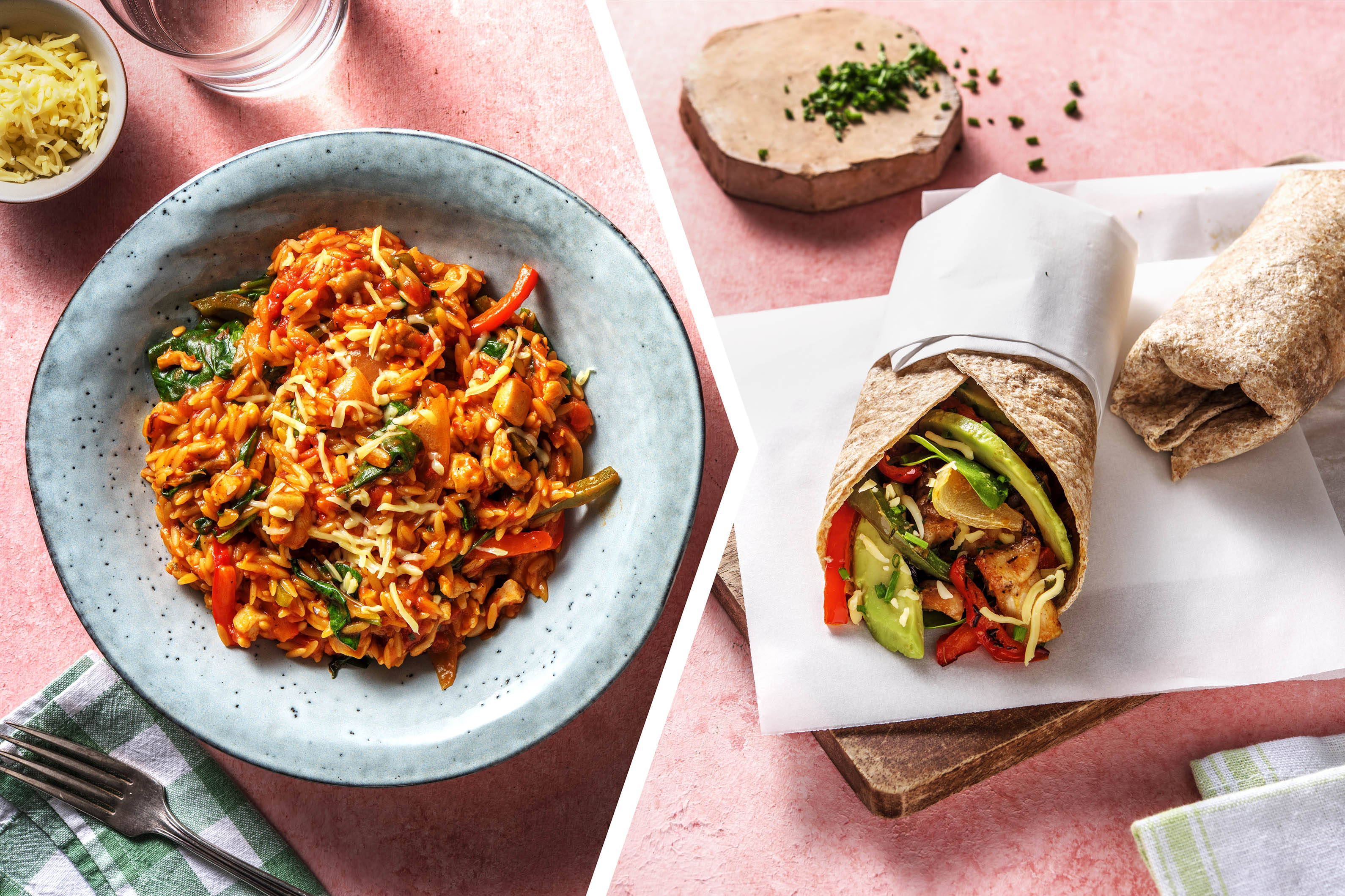 Chicken Orzo to Chicken Wrap Recipe | HelloFresh