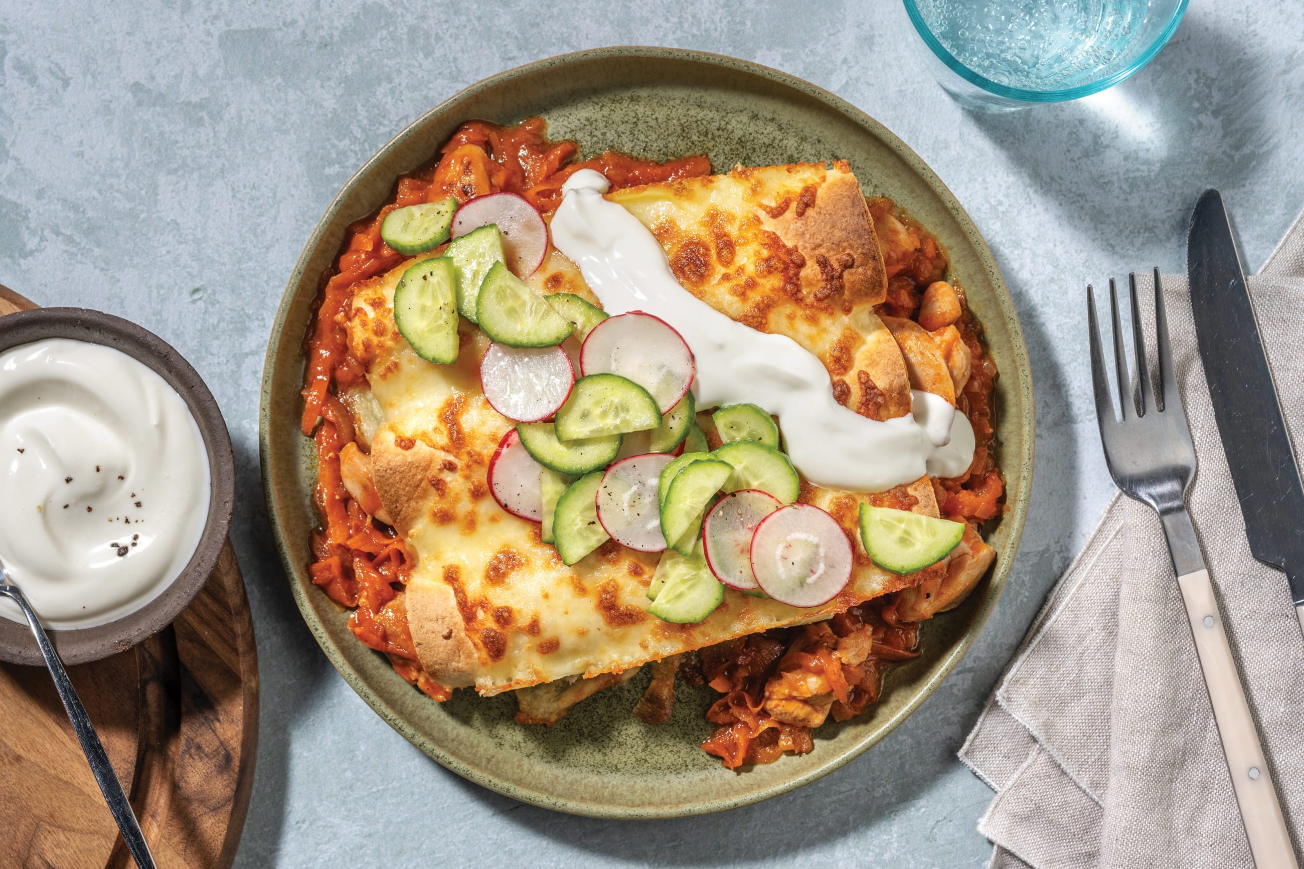 Cheesy BBQ Chicken Enchiladas Recipe | HelloFresh