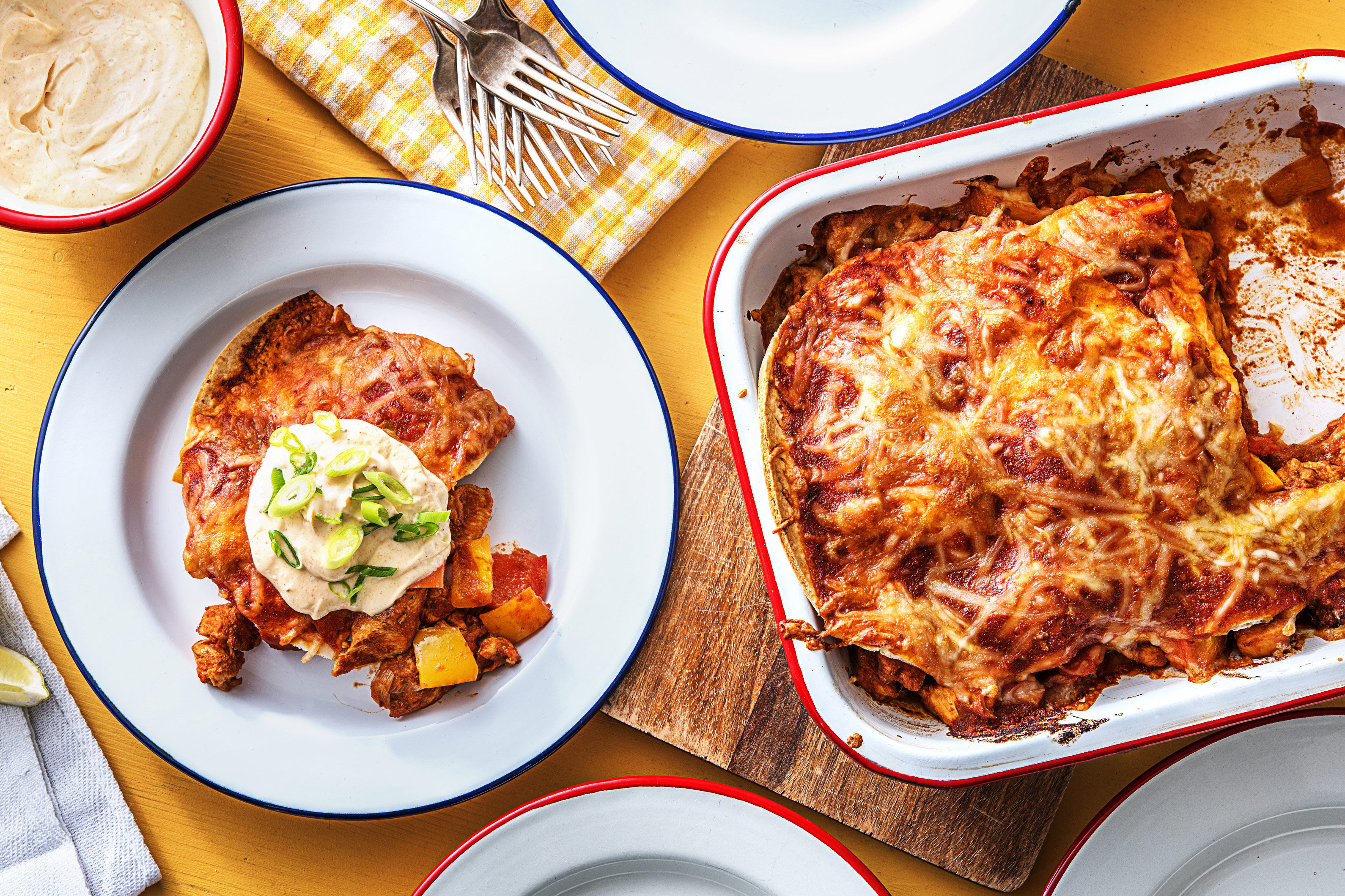 Cheesy Chicken Enchilada Bake Recipe | HelloFresh