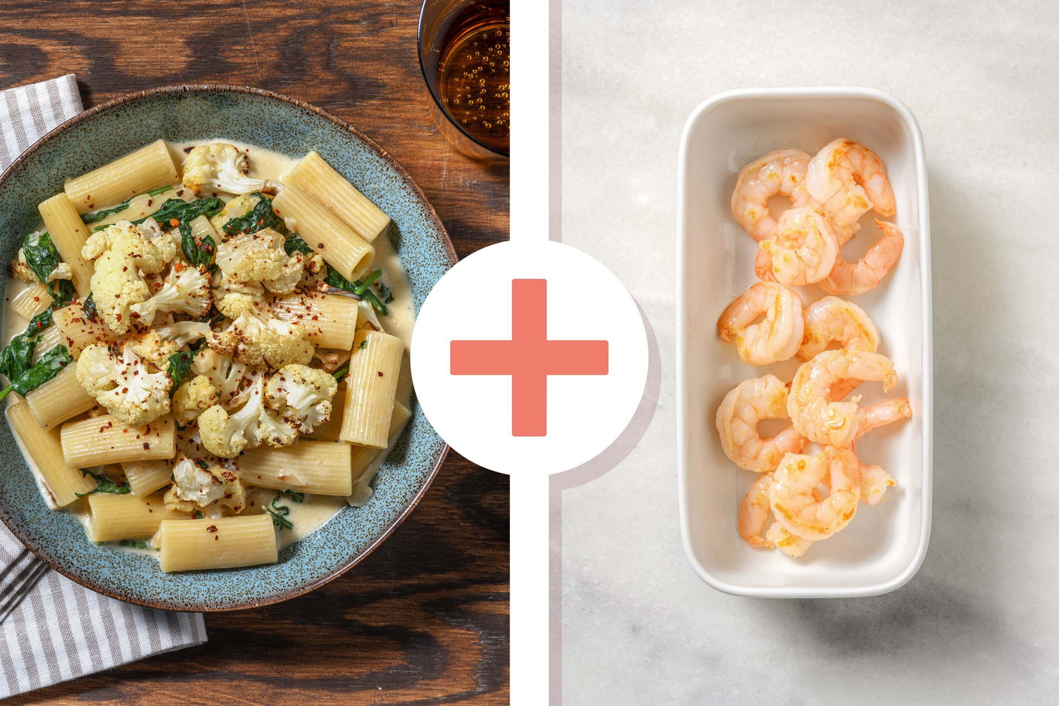 Cheesy Creamy Cauliflower and Shrimp Pasta Recipe | HelloFresh