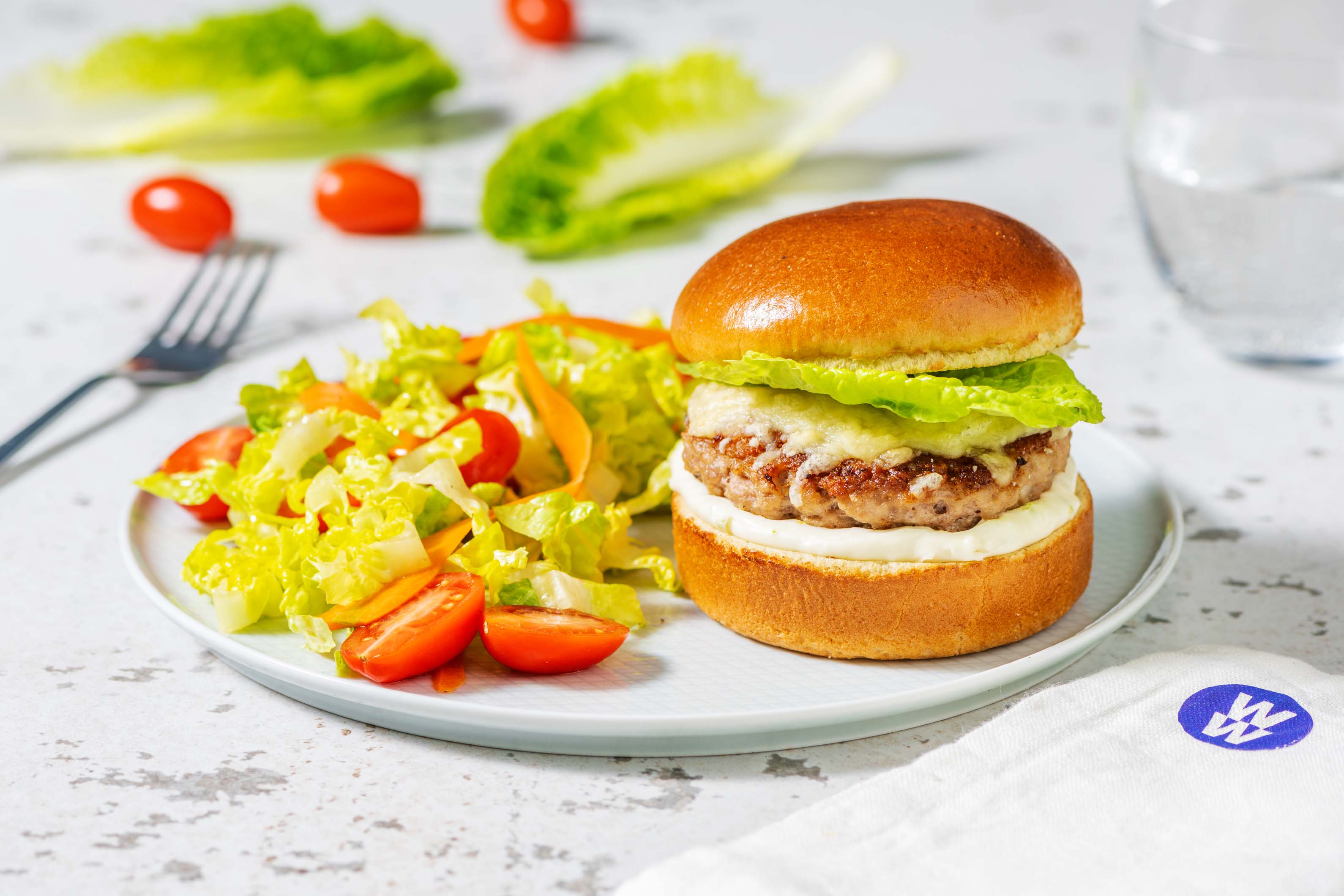 Cheesy Mexican Style Pork Burger Recipe | HelloFresh