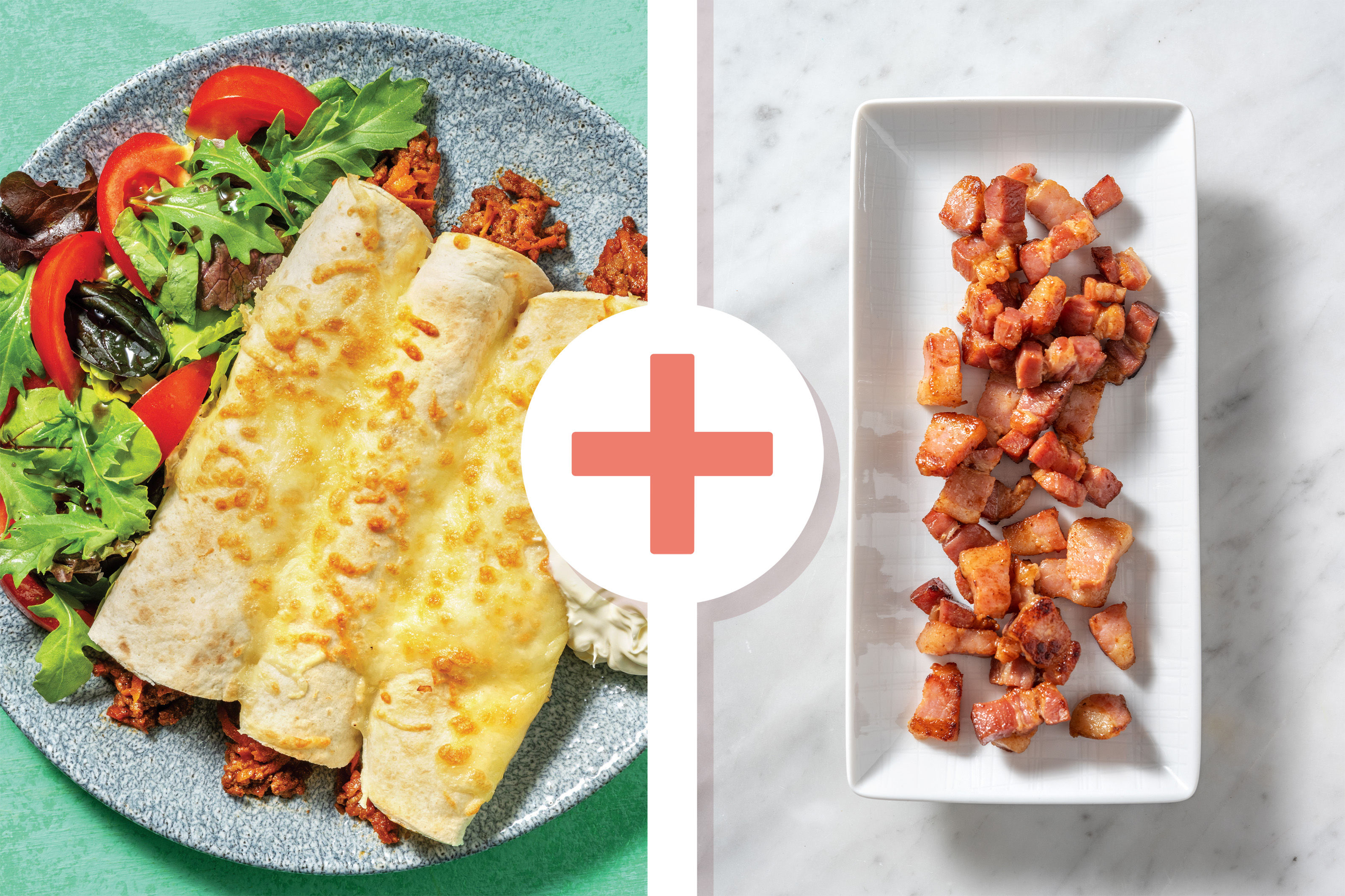 Cheesy Tex-Mex Beef & Bacon Enchiladas Recipe | HelloFresh