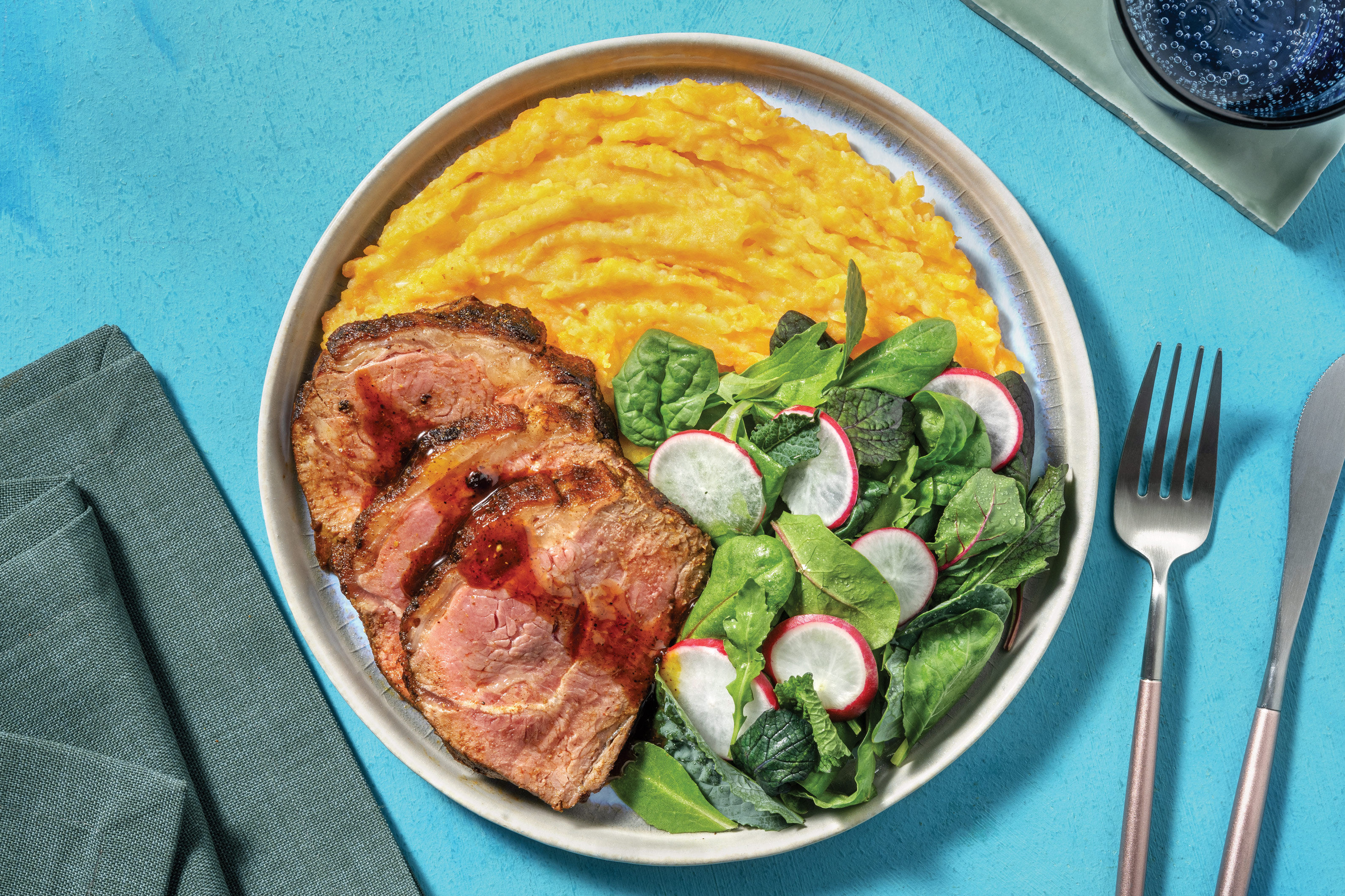 Chermoula Roasted Lamb & Balsamic Sauce Recipe | HelloFresh