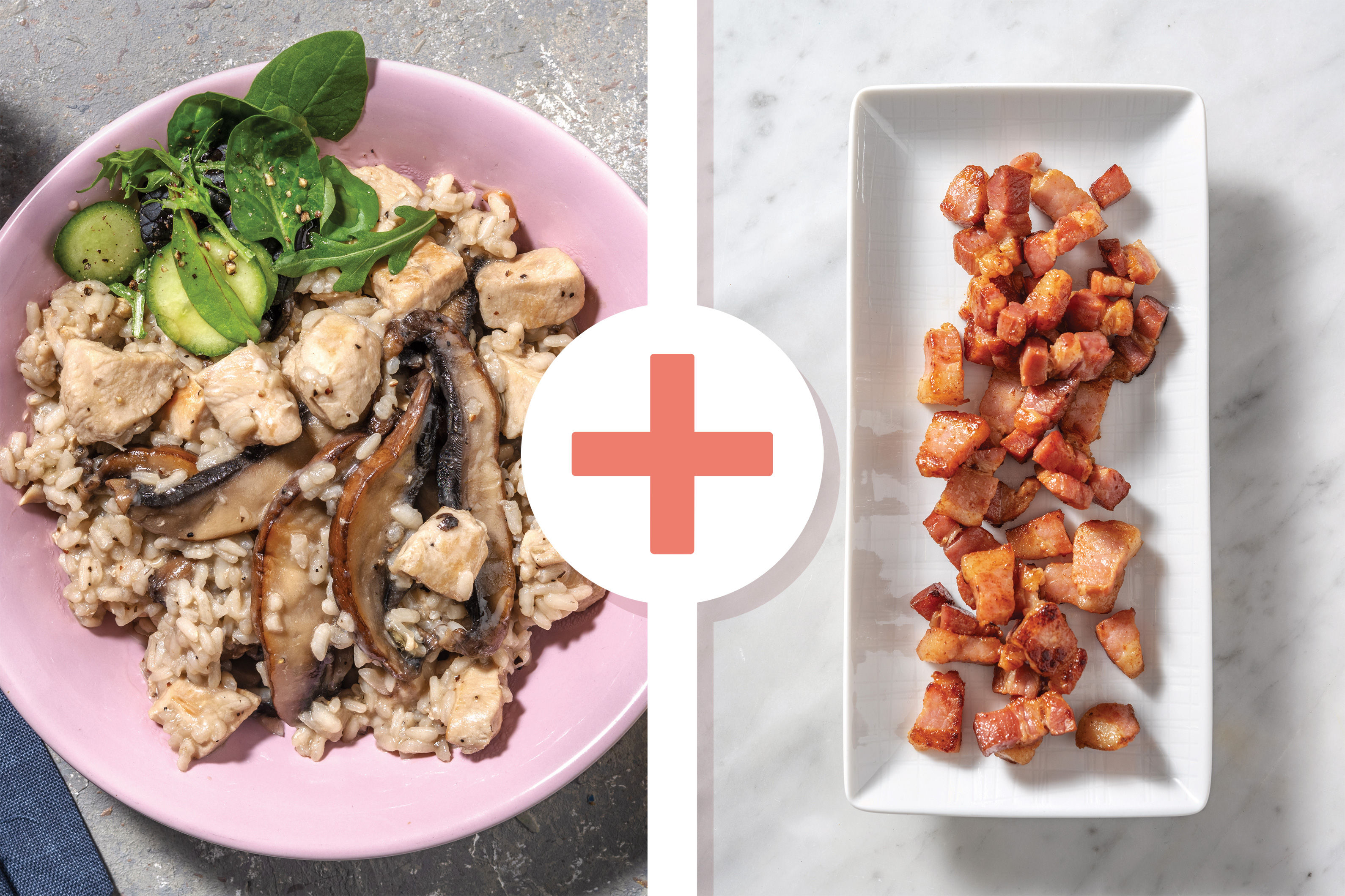 Chicken, Bacon & Mushroom Baked Risotto Recipe | HelloFresh