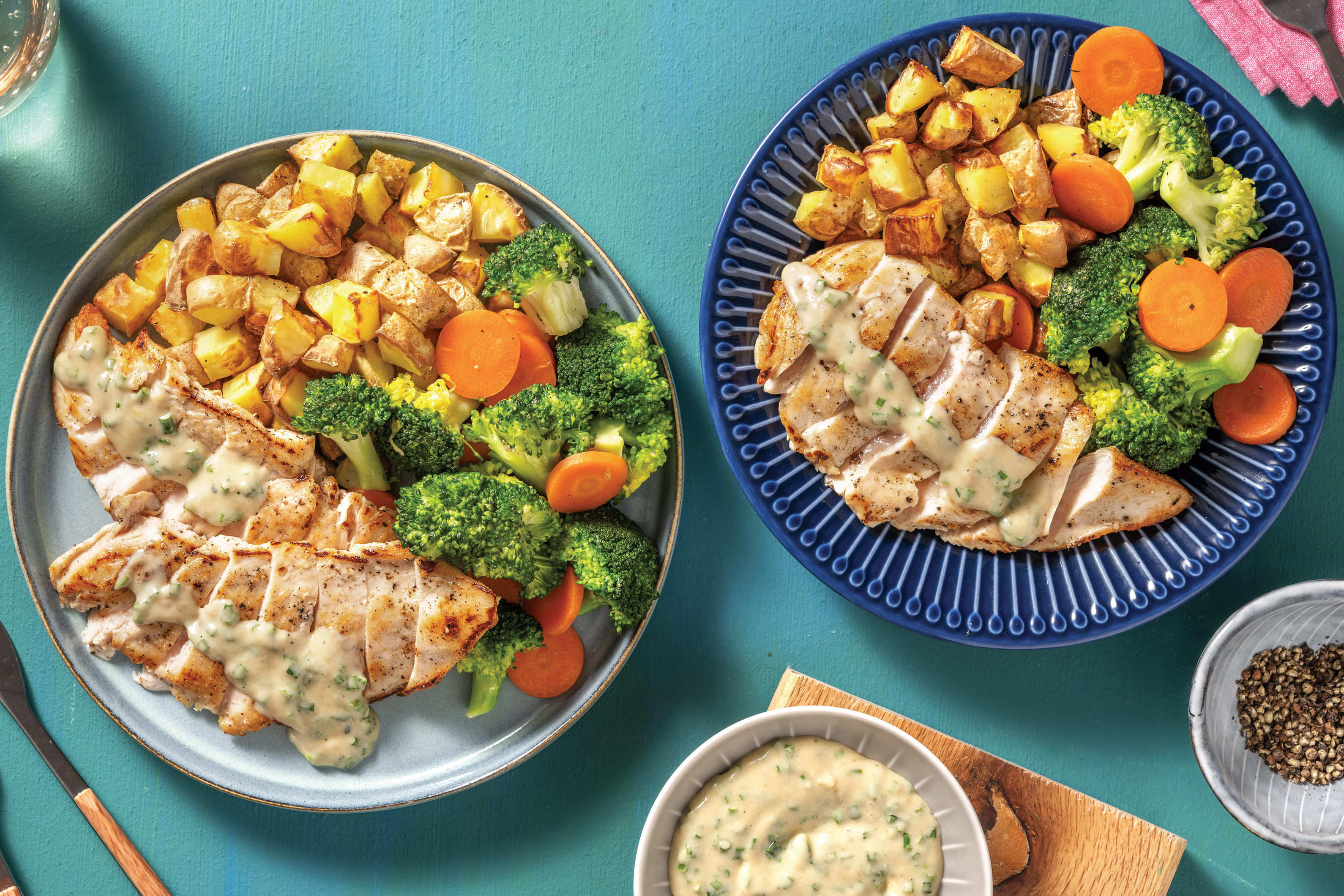 Chicken & Creamy Chive Sauce Recipe | HelloFresh