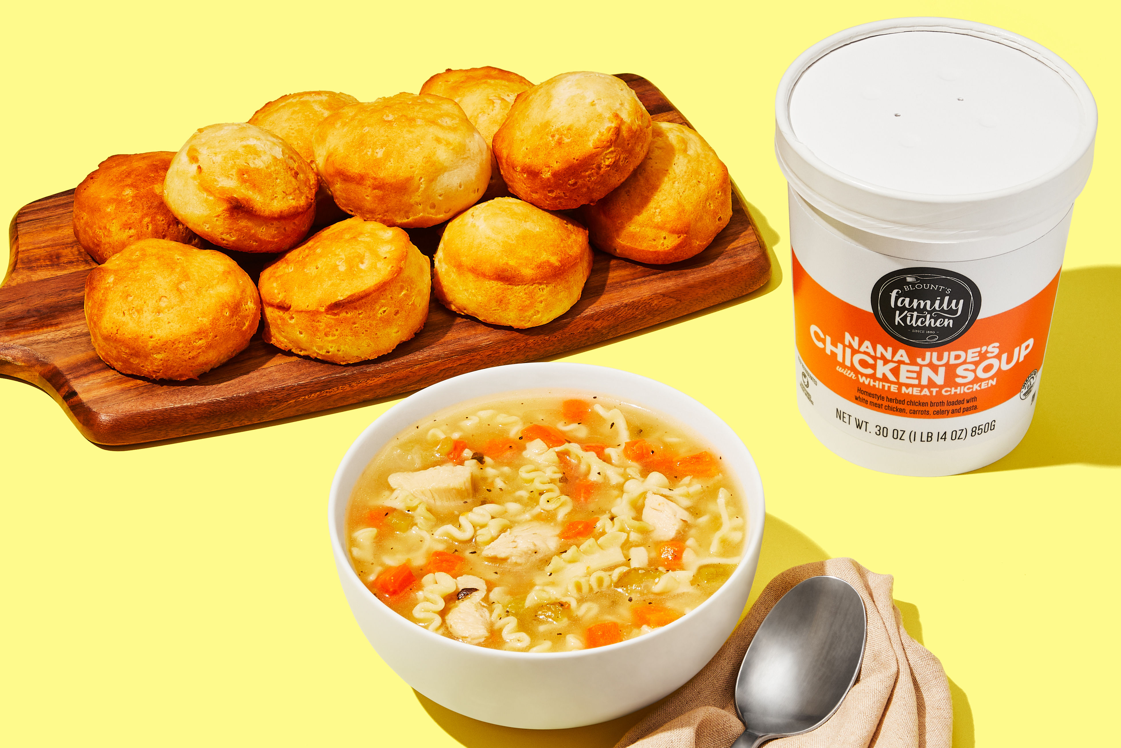 Chicken Noodle Soup with Biscuits Recipe | HelloFresh