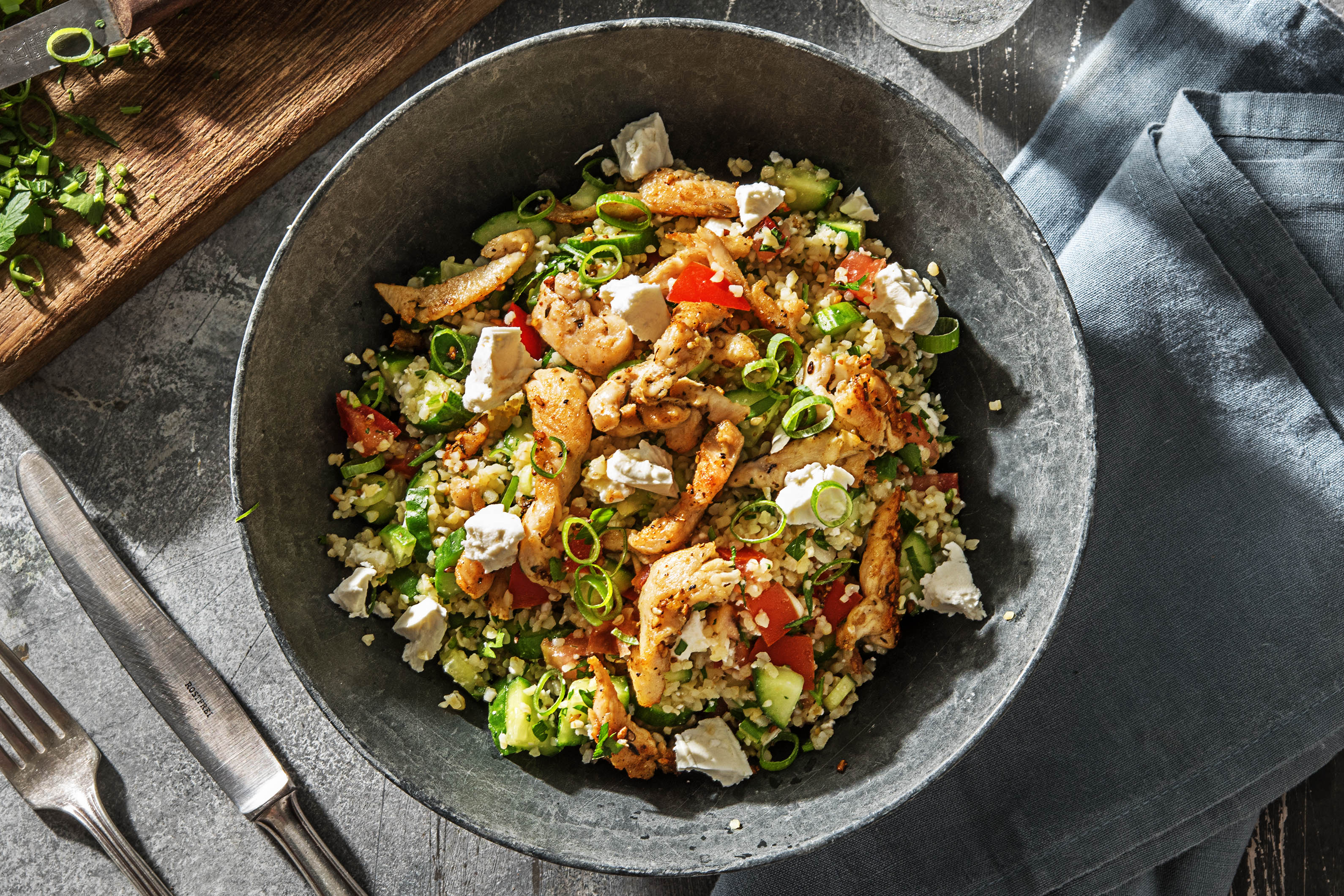Dukkah Chicken with Tabbouleh Recipe | HelloFresh