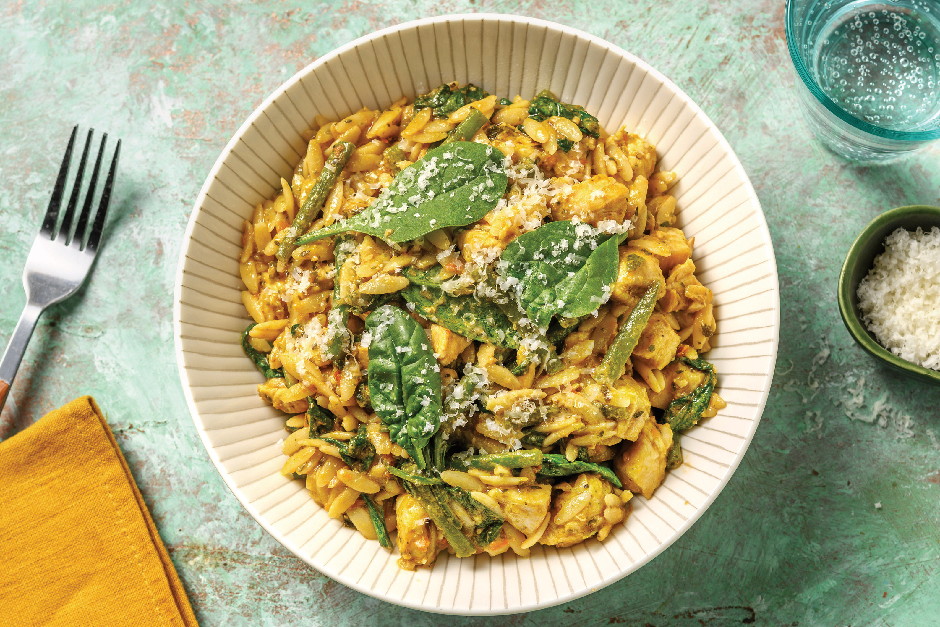 Chicken & Pesto Risoni Recipe | HelloFresh