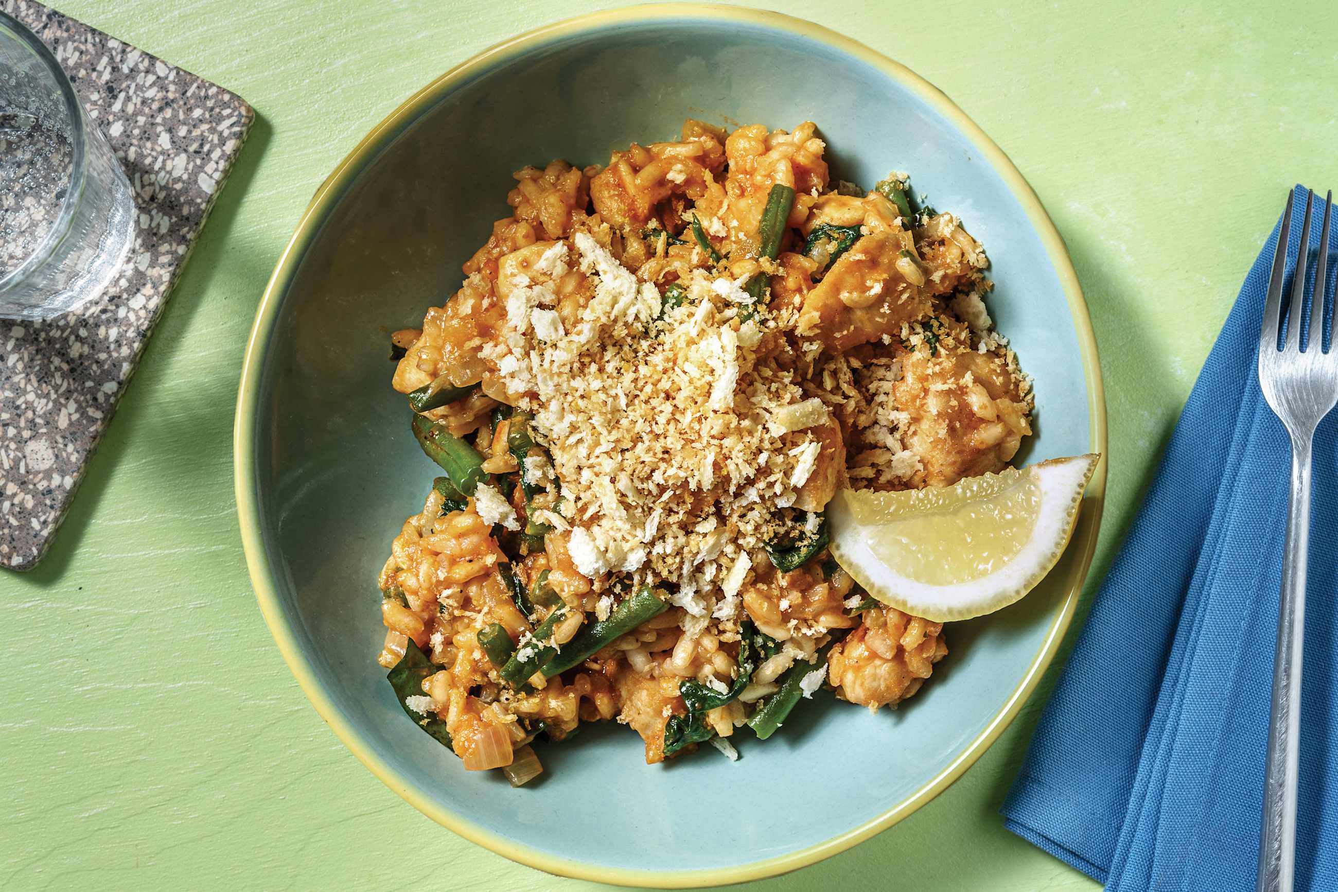 Chicken & Red Pesto Risotto Recipe | HelloFresh