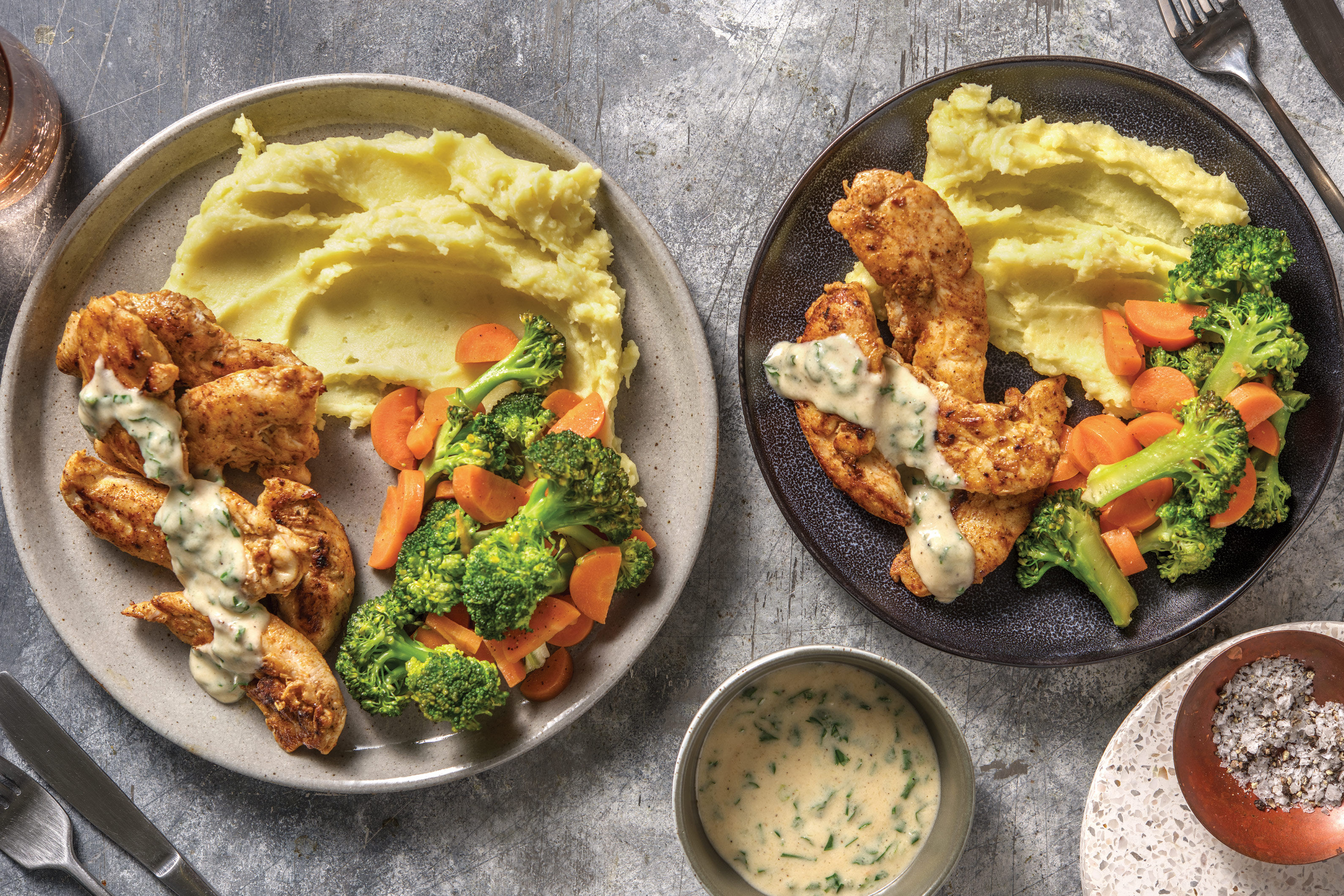 Homestyle Chicken & Cheesy Garlic Sauce Recipe | HelloFresh
