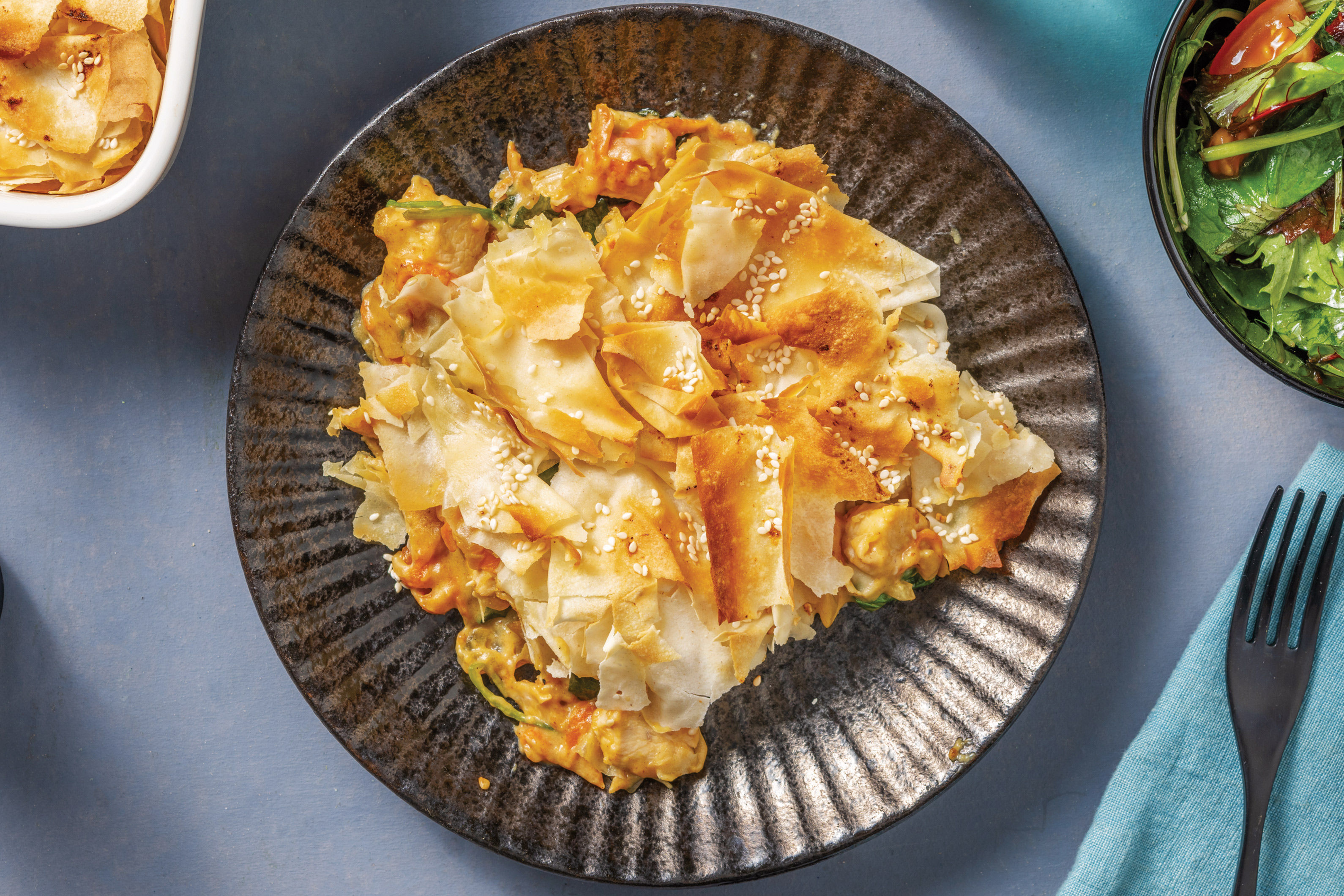 Easy Chicken & Veggie Filo Pie Recipe | HelloFresh