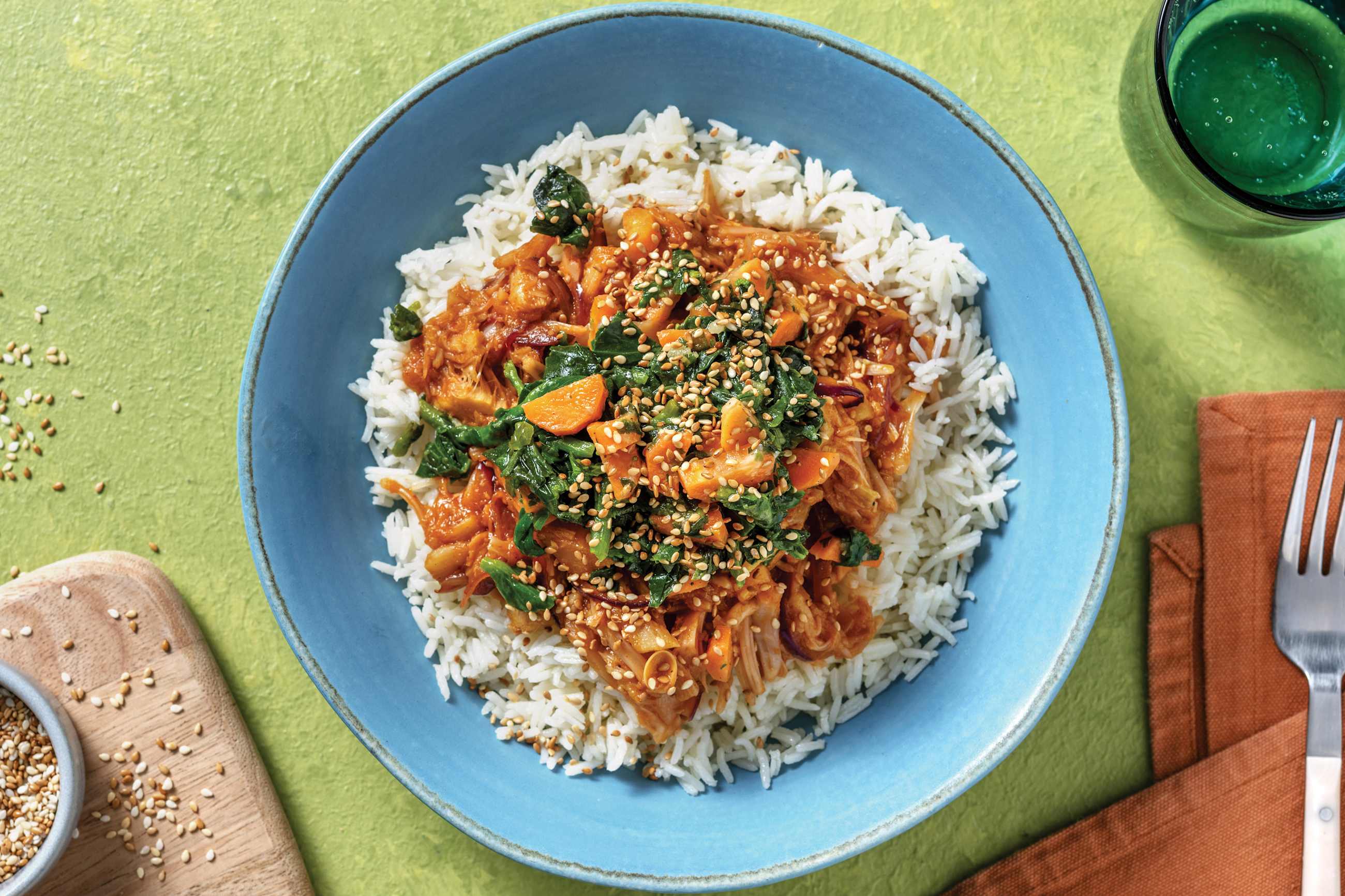 Chilli & Lime Jackfruit Rice Bowl Recipe | HelloFresh
