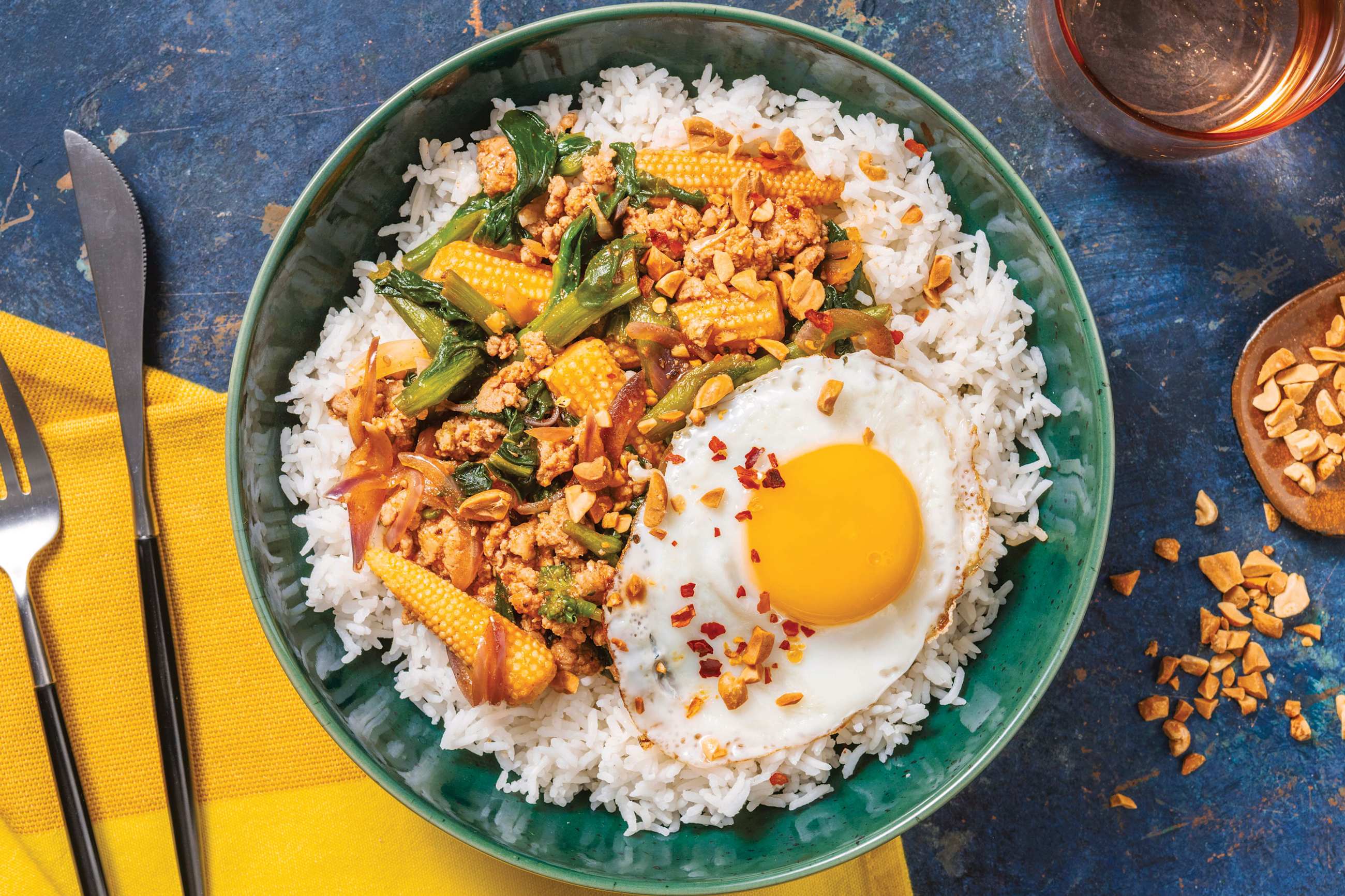 Chinese Pork & Garlic-Ginger Rice Bowl Recipe | HelloFresh