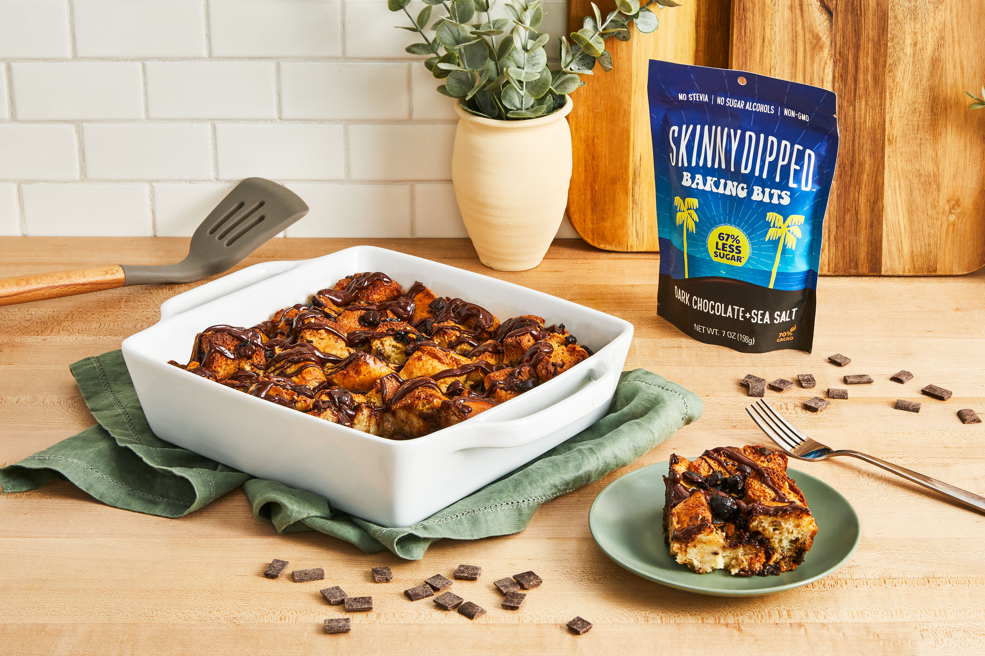 Chocolate-Cherry Coconut Bread Pudding Recipe | HelloFresh